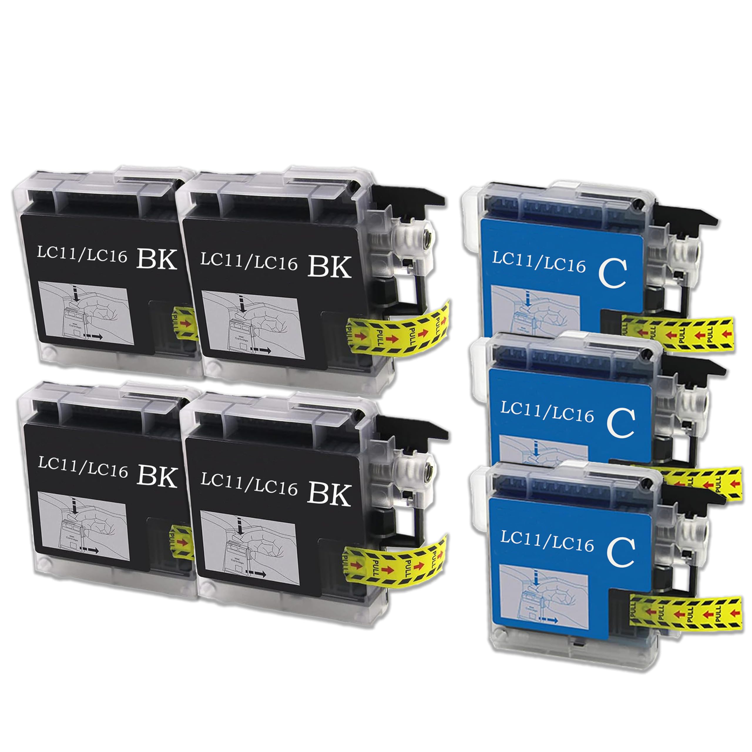 Amazon.co.jp: 【埼玉WH】LC11/LC16 互換インクカートリッジ 2色セット LC11/LC16-BKx4 / LC11 ...