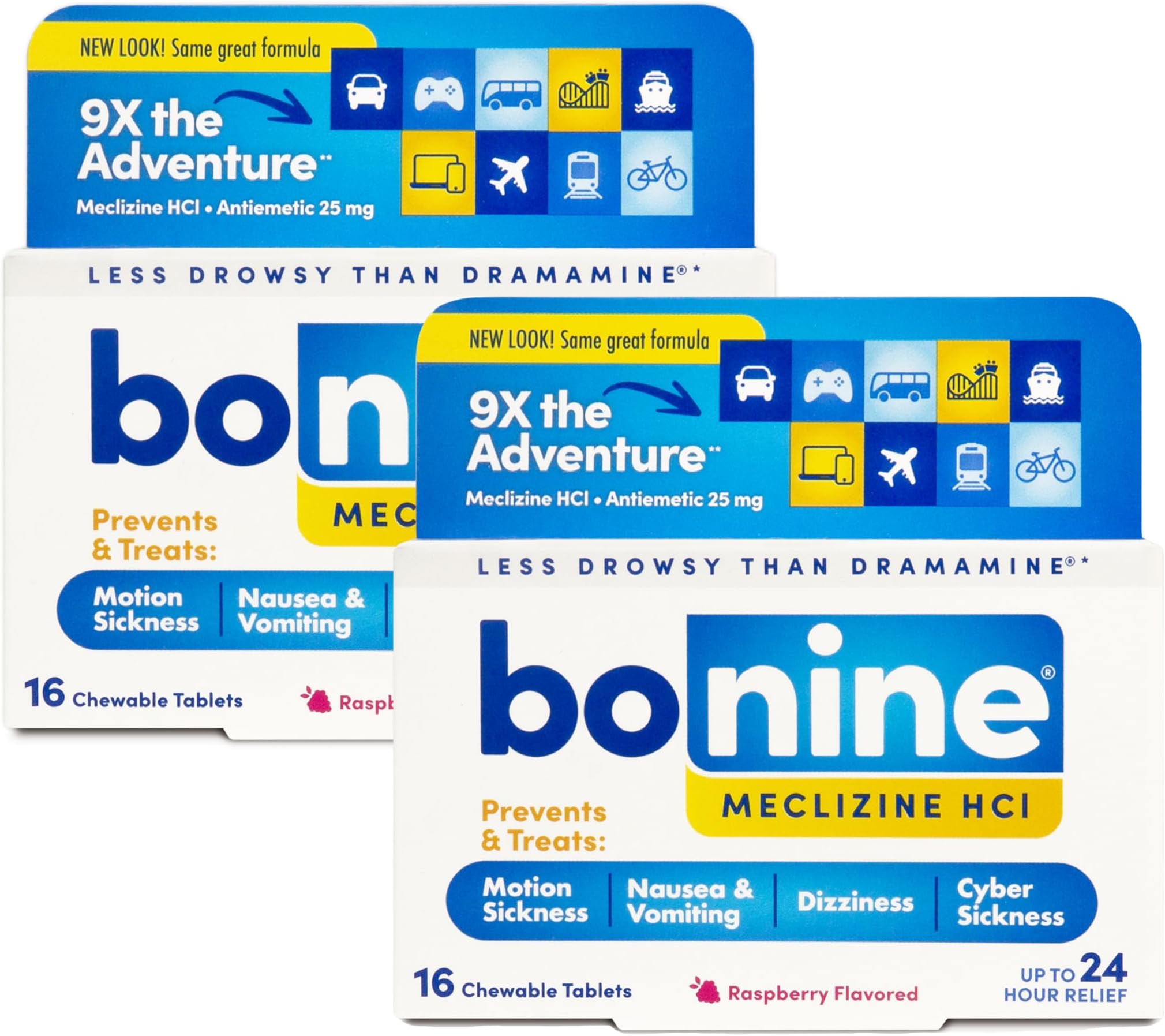 Amazon.com: Bonine Non-Drowsy Motion Sickness Relief - 32 Chewable ...