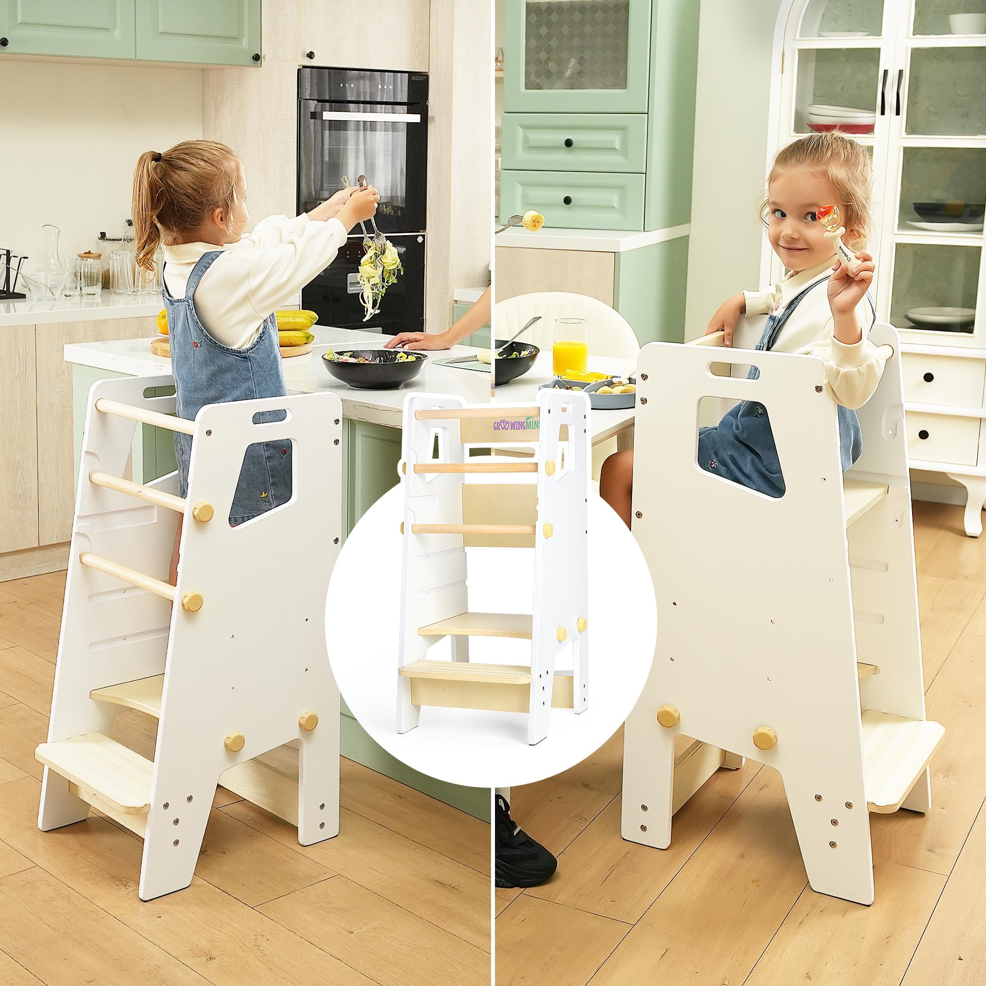 Amazon.com: GroowingMind® Toddler Tower - Adjustable Montessori Multi ...