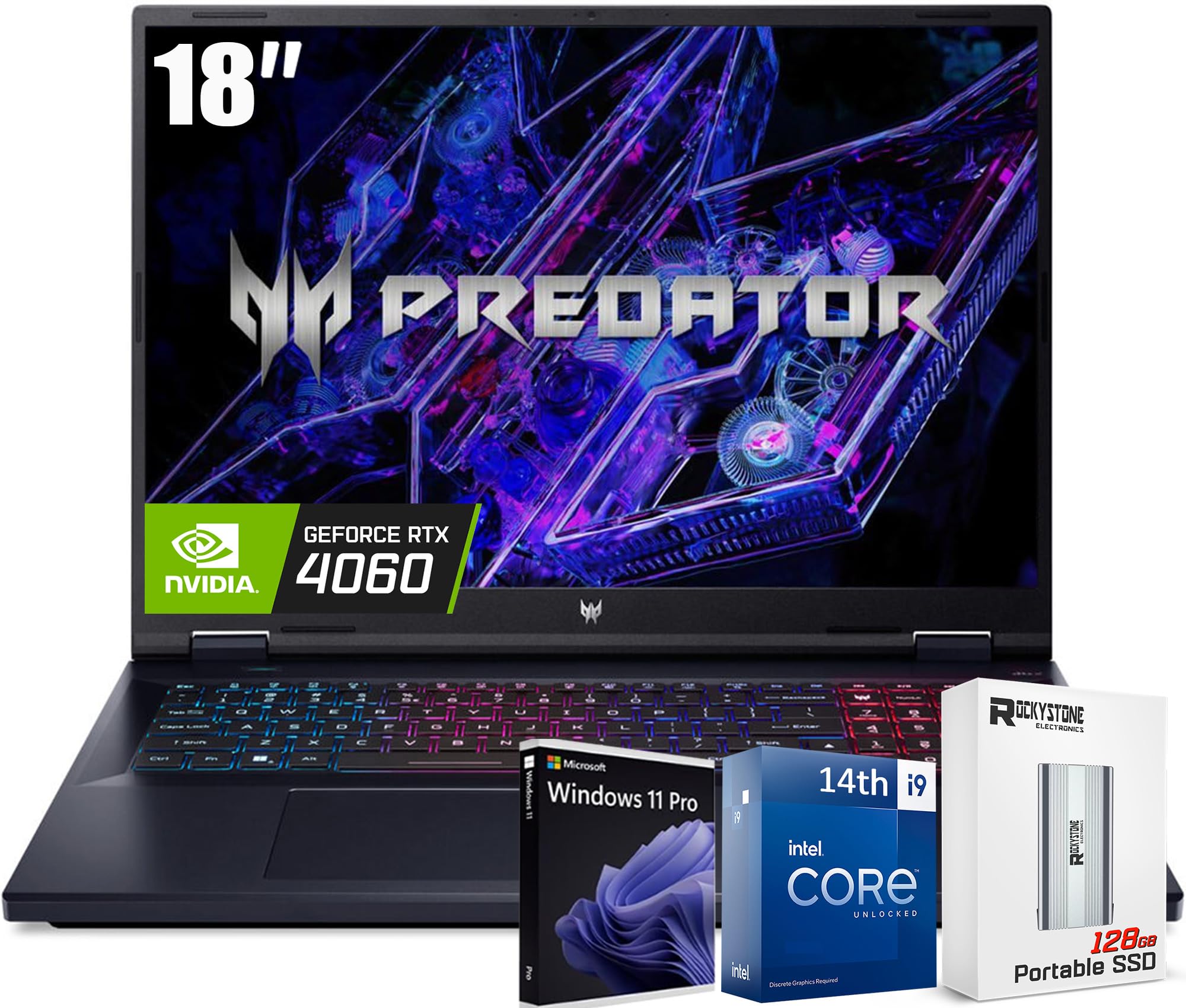 Amazon.com: acer Predator Helios Neo 18 Gaming Laptop, Intel 24-Core i9 ...