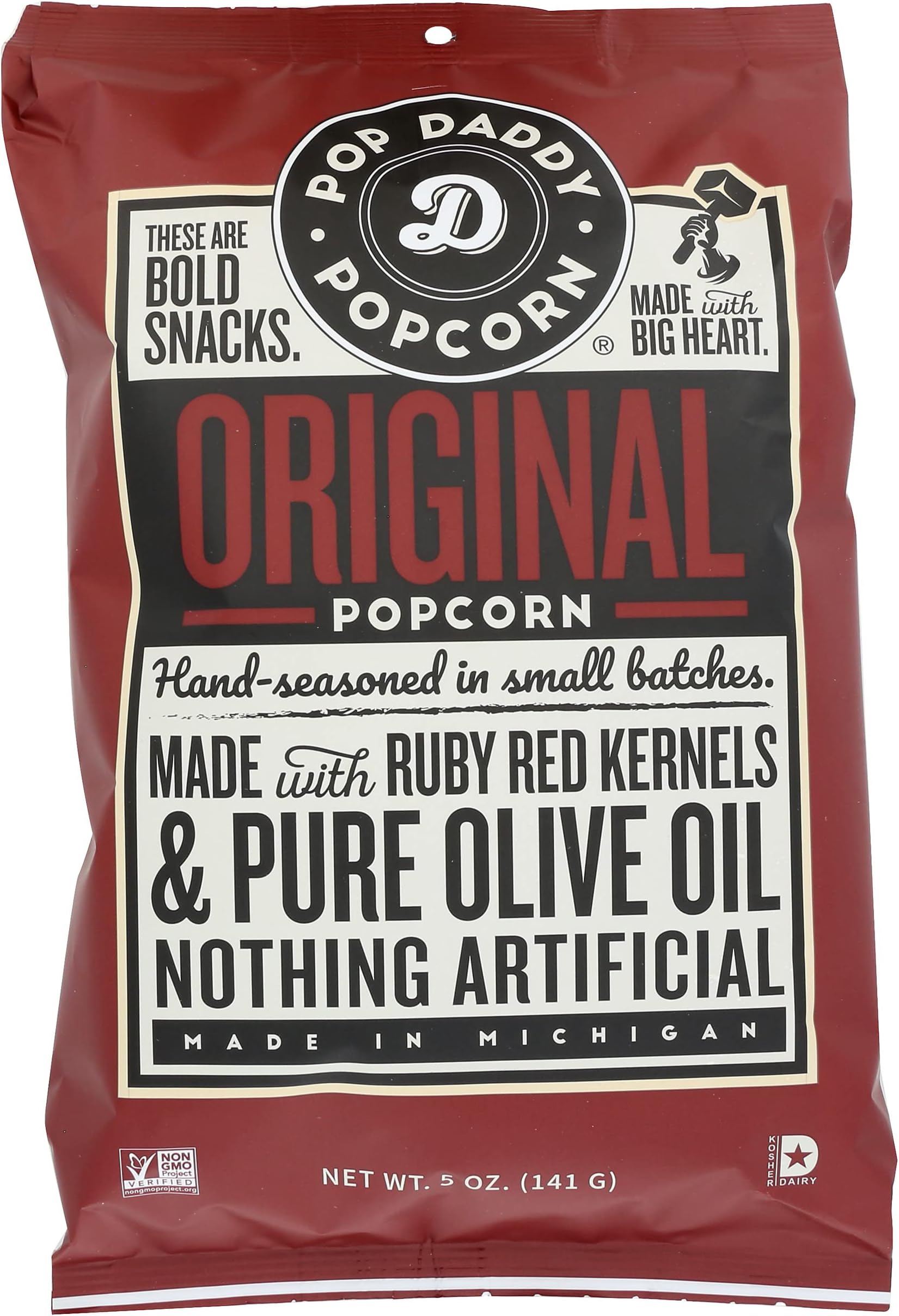 Amazon.com: Pop Daddy Flavored Popcorn Gourmet, Original Flavor Popped ...