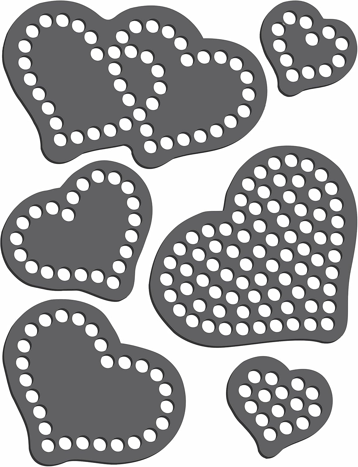 Amazon.com: Rhinestone Genie Hearts Magnetic Rhinestone Template, Black