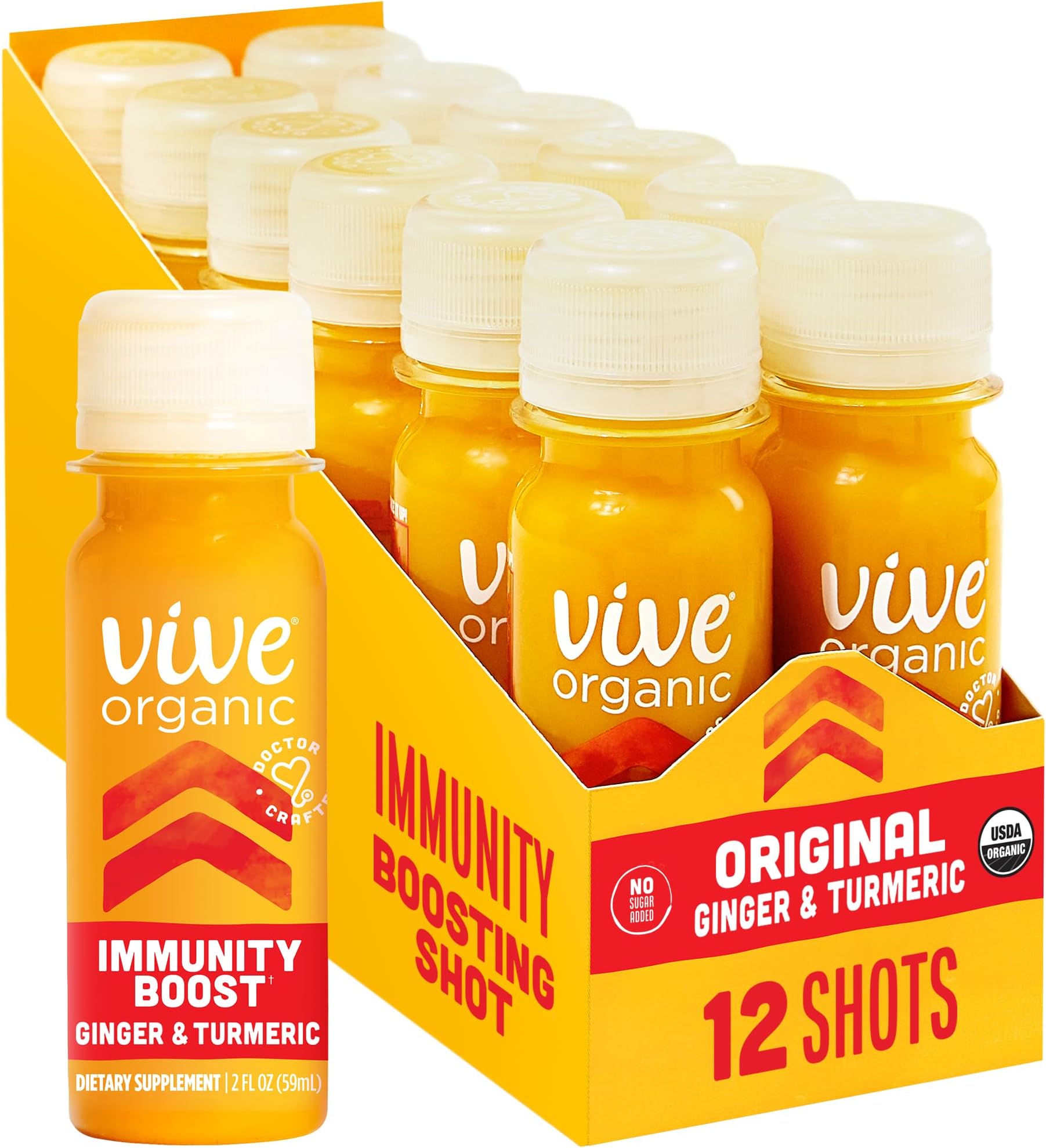 Amazon.com: Vive Organic Immunity Boost Shots -Variety 4 Pack (2oz, 4 ...
