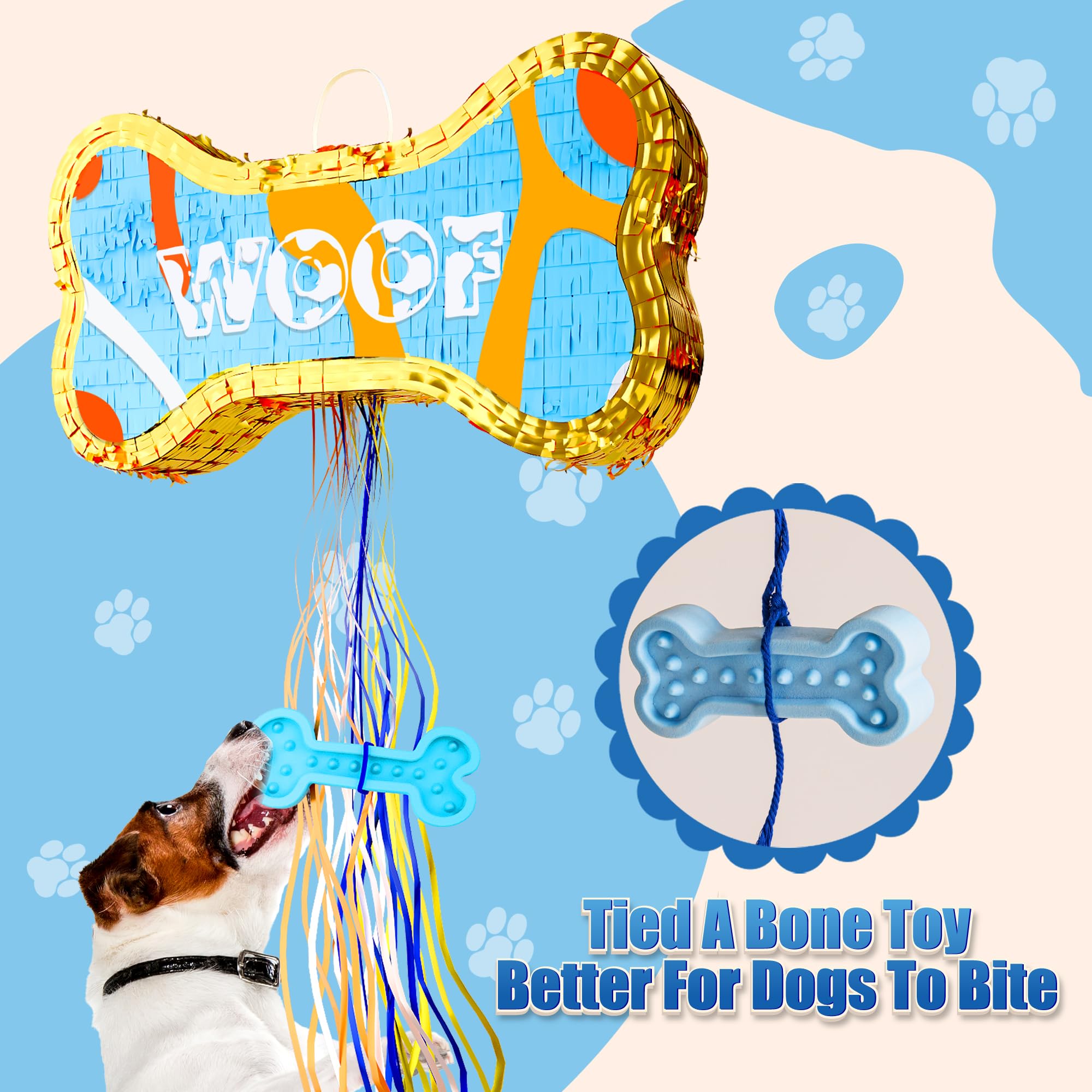 Snapklik.com : MUWOOB Dog Bone Pinata For Puppy Birthday Party ...