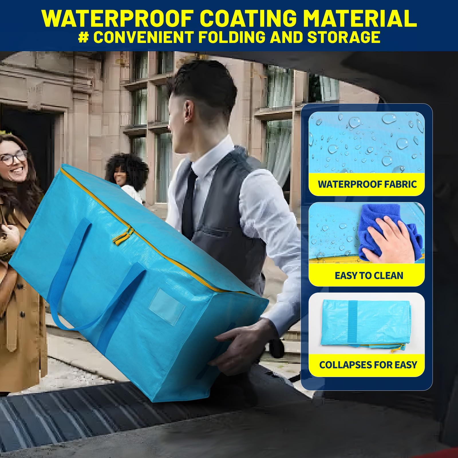 Moving Bags ?Blue Moving Bags Heavy Duty Extra Large?Storage Bags with ...