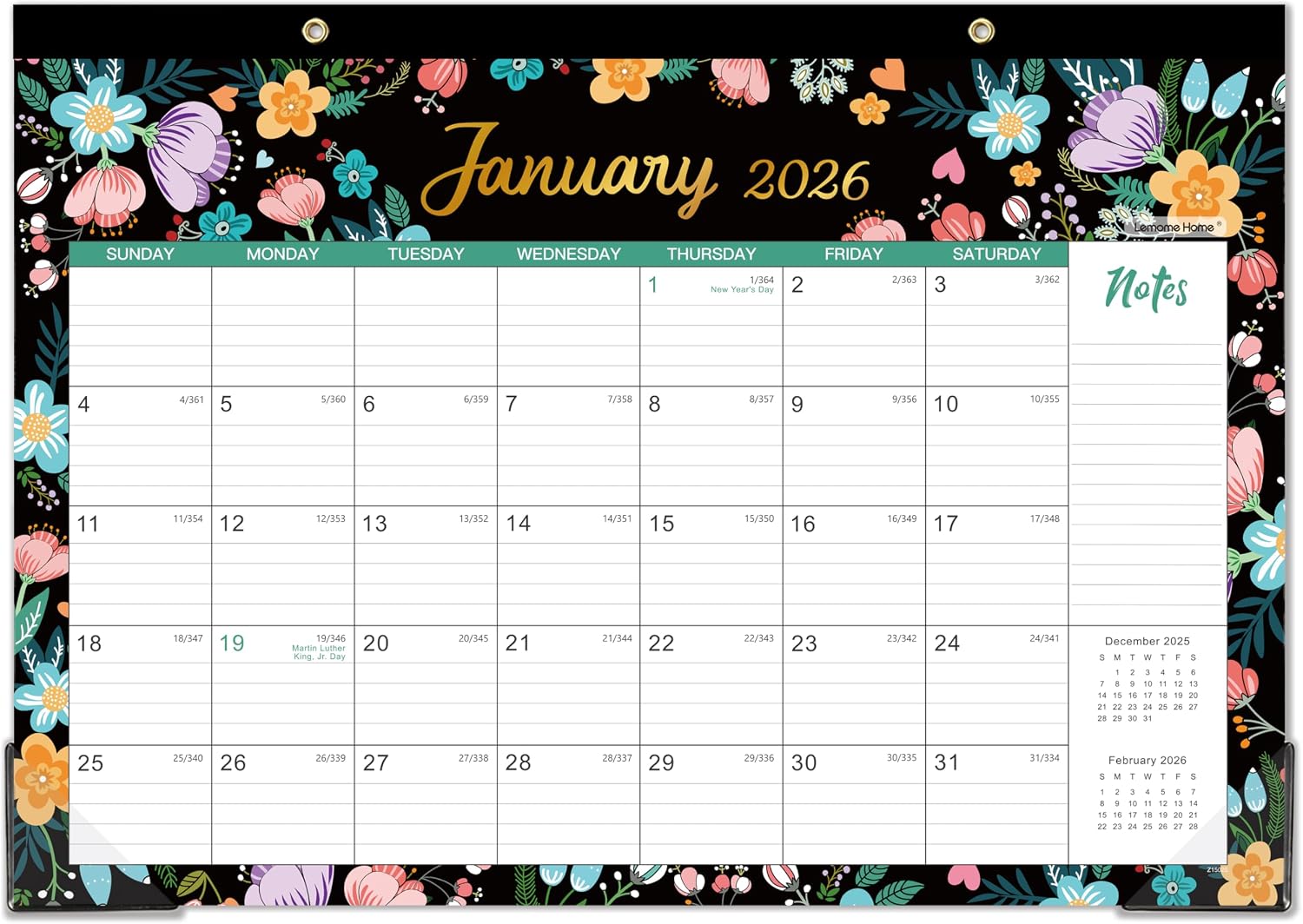 2026 Desk Calendar - Calendar 2026, 12 Monthly Desk/Wall Calendar, Jan ...