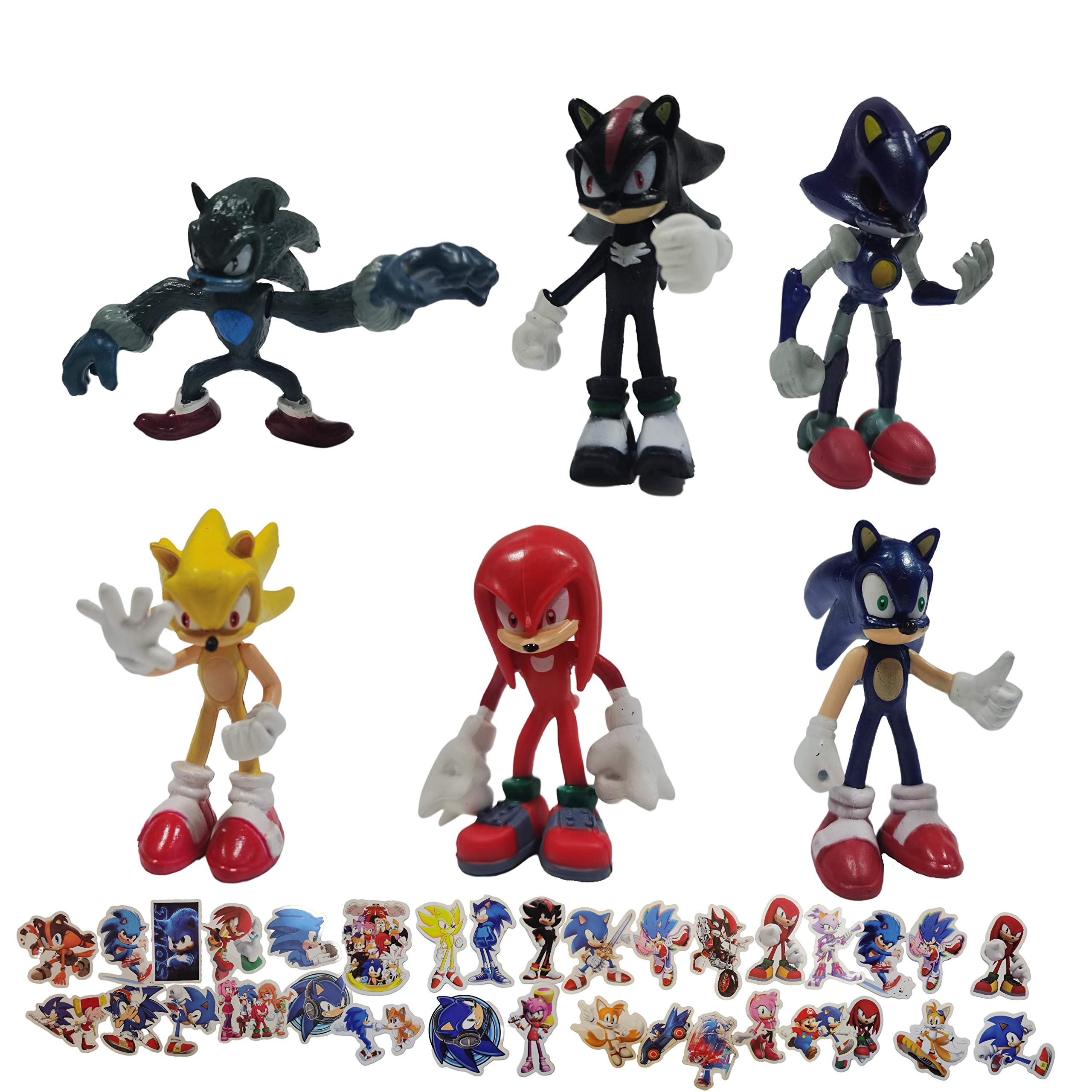 Sonic Small Figure Sonic Hedgehog Cake Topper And Cup Cake | Desertcart ...