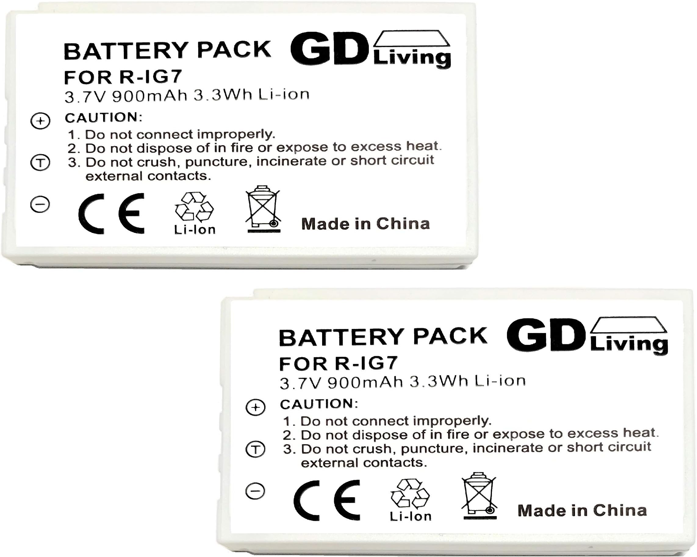 Amazon.com: 2 Pack of 'GD Living' Replacement Battery for Logitech ...