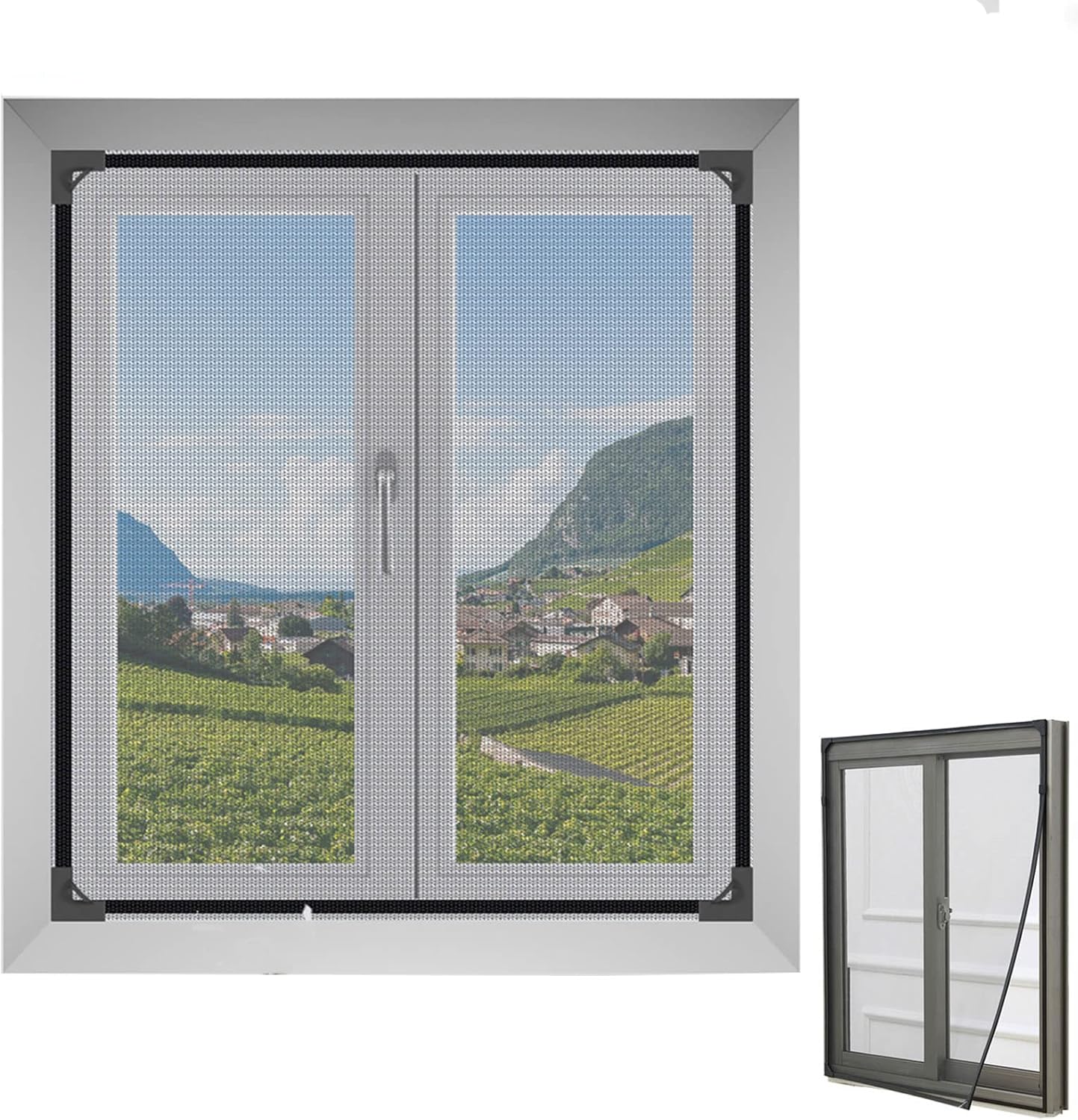 Timisea Fliegengitter Fenster Magnet,fenster-fliegengitter mit ...
