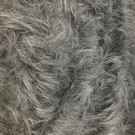 Plain Fun Faux Fur Fabric Material Dark Grey, 1Mtr - 150cmx100cm ...