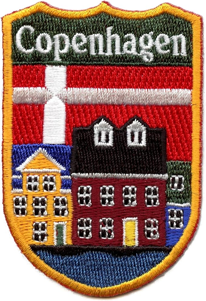 Amazon.com: Copenhagen Denmark Shield Embroidered Iron On Patch : Arts ...
