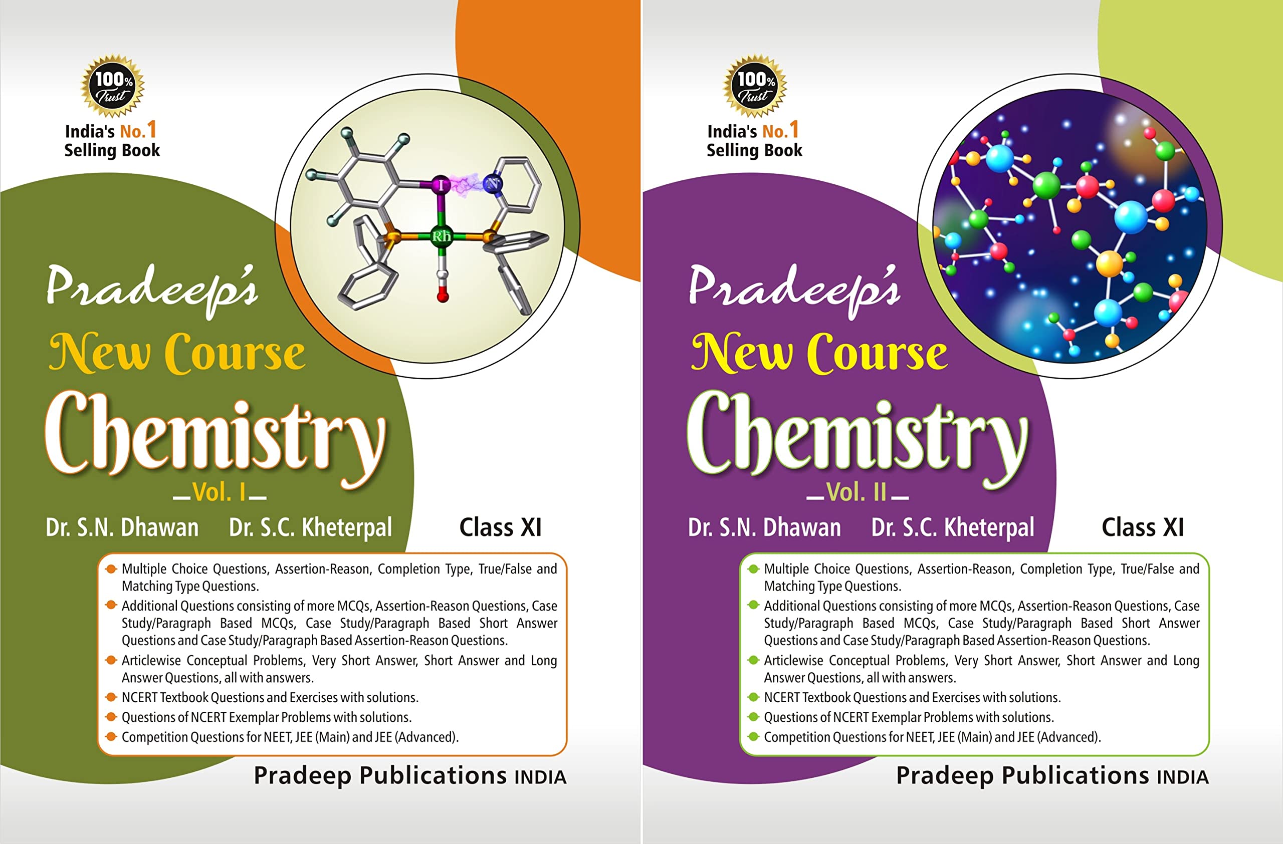 Pradeep Publications Pradeep's New Course Chemistry For Class 11 (Vol ...