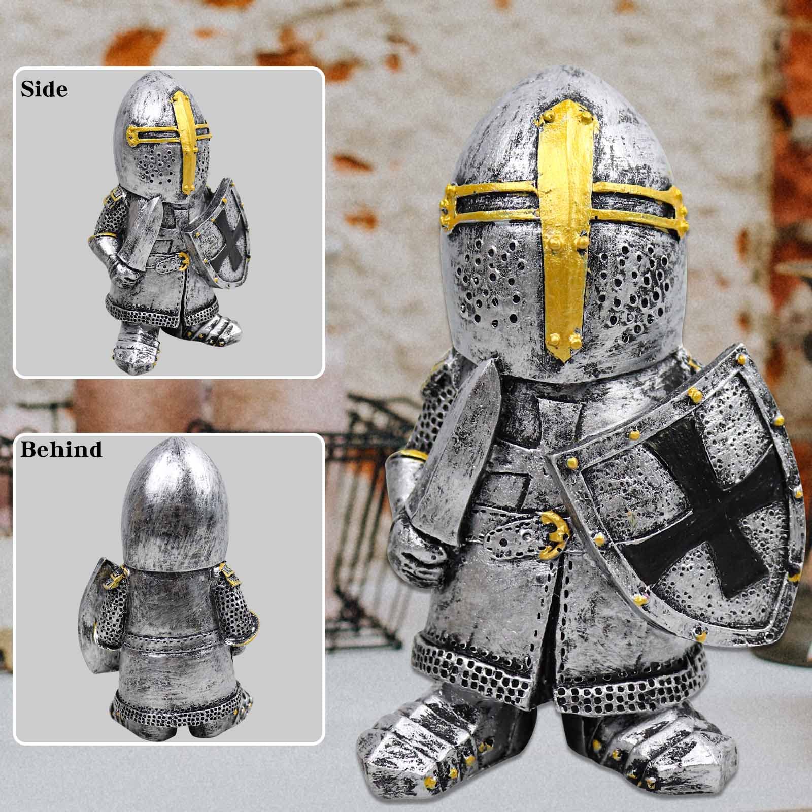Snapklik.com : Nezababy 8 Pcs Knight Gnomes Guard Garden Statue ...