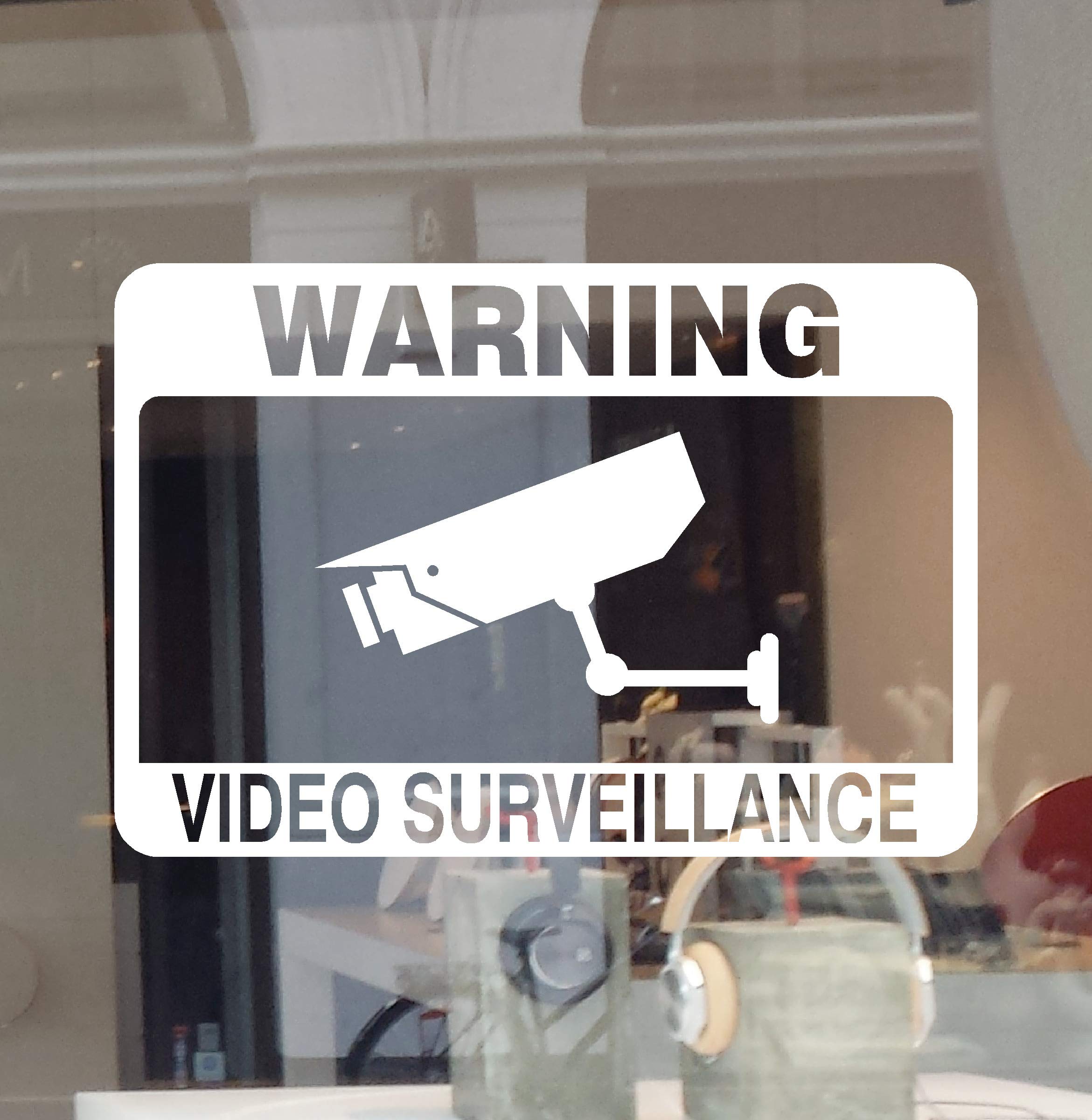Amazon.com: JBY Graphics Warning Video Surveillance Decal CCTV Camera ...