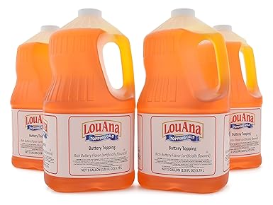 Amazon.com : Lou Ana Premium Buttery Oil, 1 Gallon, 4 Pack : Soybean ...