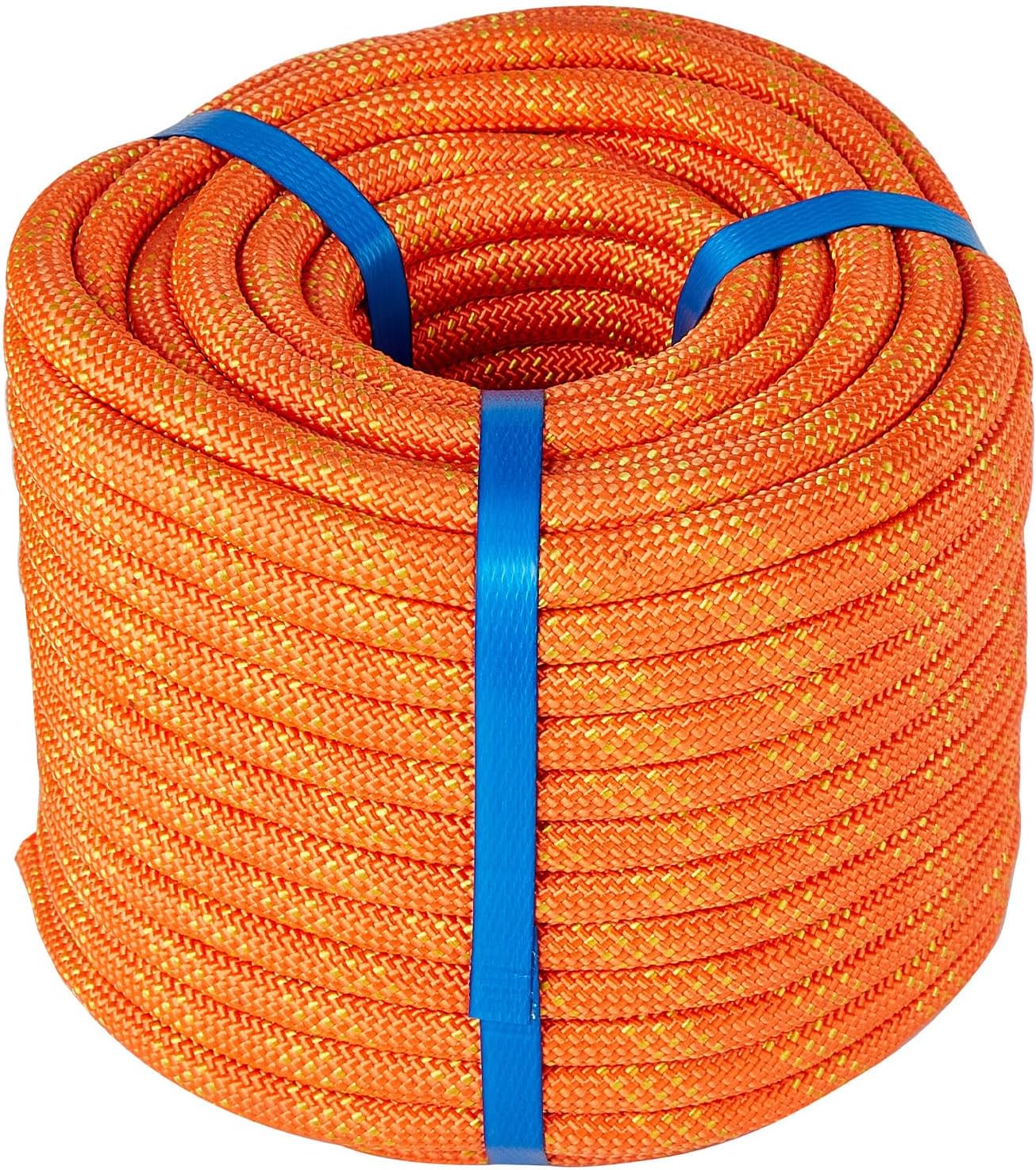 100ft 1/2 inch Nylon Rope, Polyester Double Braided Climbing Arborist ...