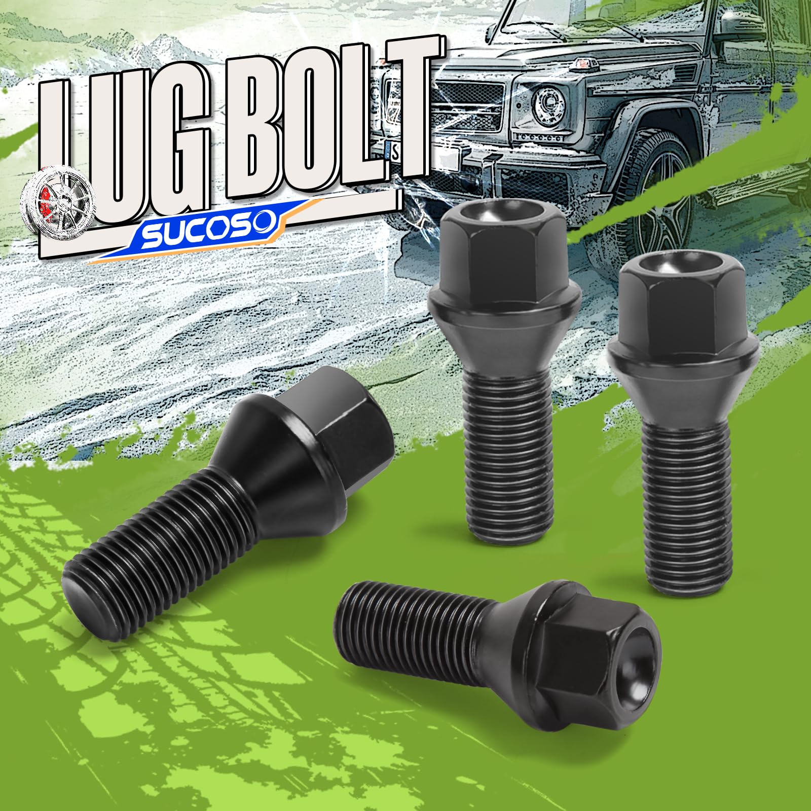 14x1.5 Lug Bolts Fit for A3 A4 A5 A6 A7 A8 S3 S4 S5 S6 S7 S8 Jetta ...