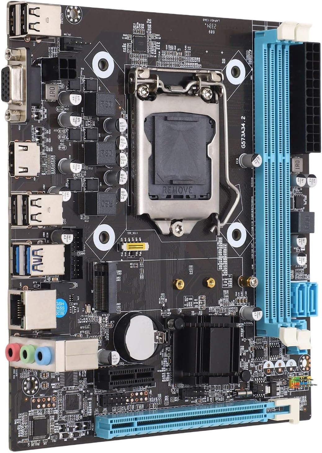 H81 Gaming Motherboard, LGA 1150 Micro ATX PC Motherboard, Dual Channel ...