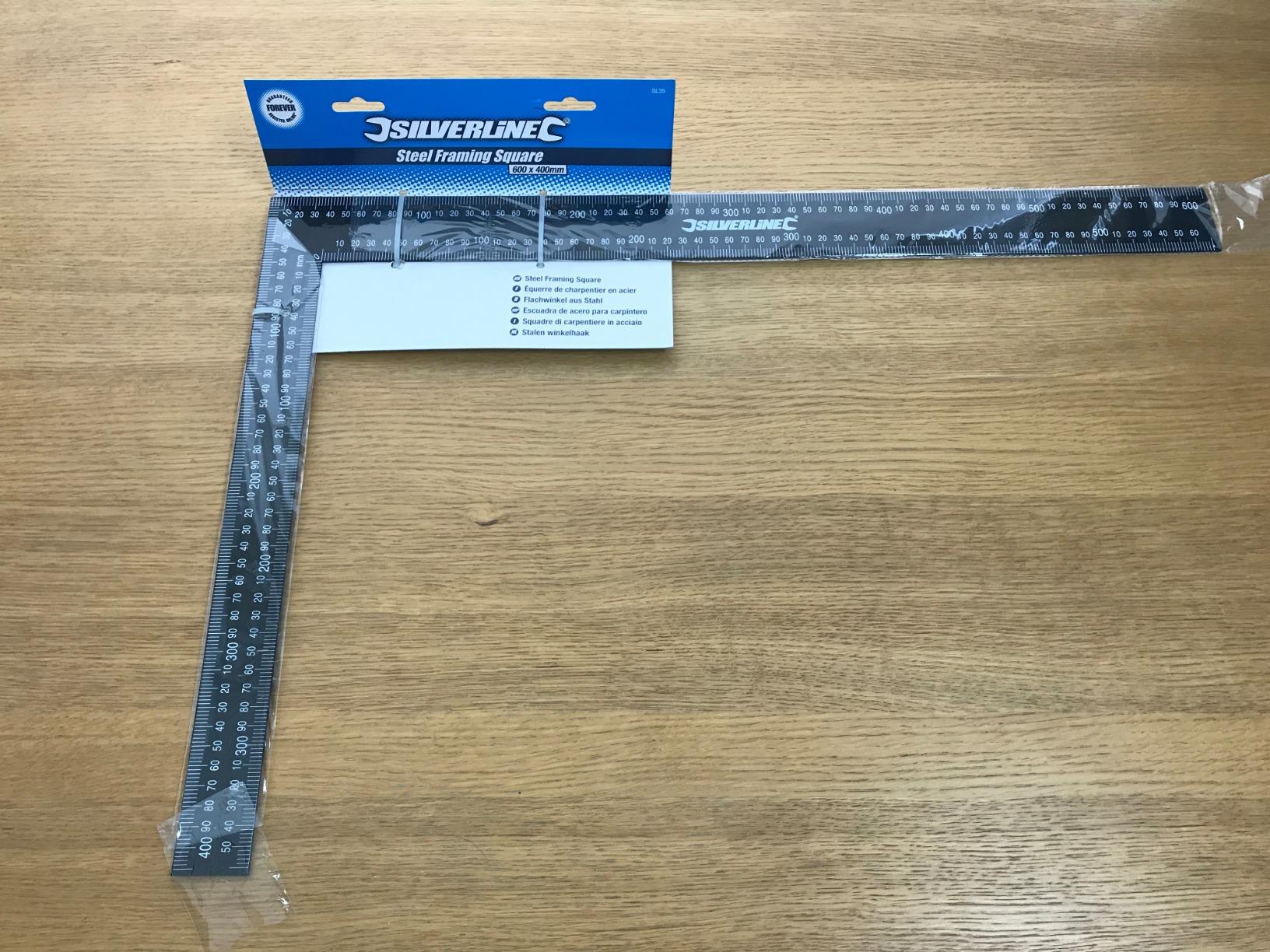 Silverline Steel Framing Square 600 x 400mm (SL35) : Amazon.co.uk: DIY ...
