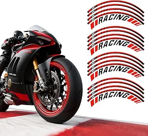 Amazon.com: 20 Pcs Chrome Red Reflective Wheel Rim Stickers, Suitable ...