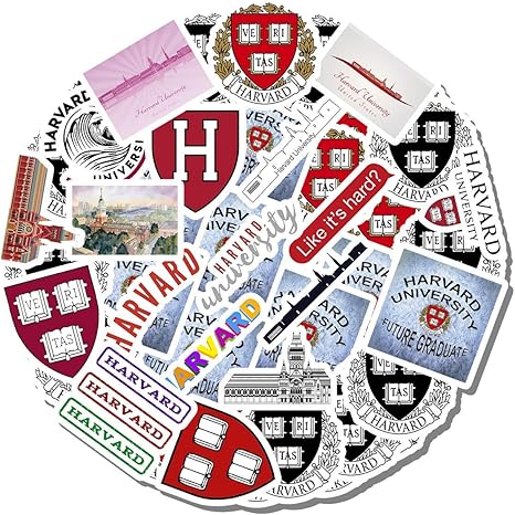 Amazon.com: 20 PCS Stickers Pack Harvard Aesthetic University Vinyl ...