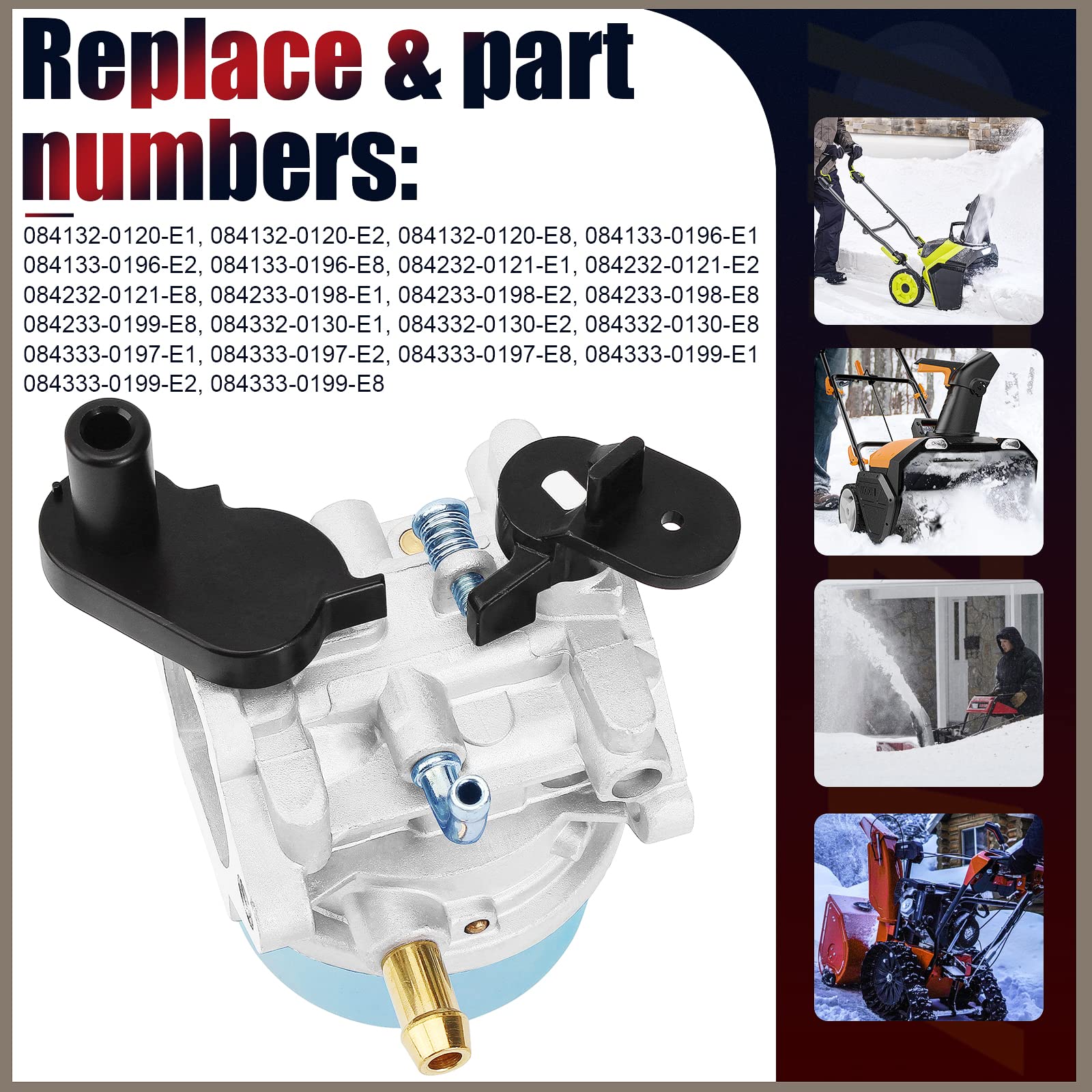 QAZAKY Carburetor for 801396 801233 801255 38518 38584 38538 084133 ...