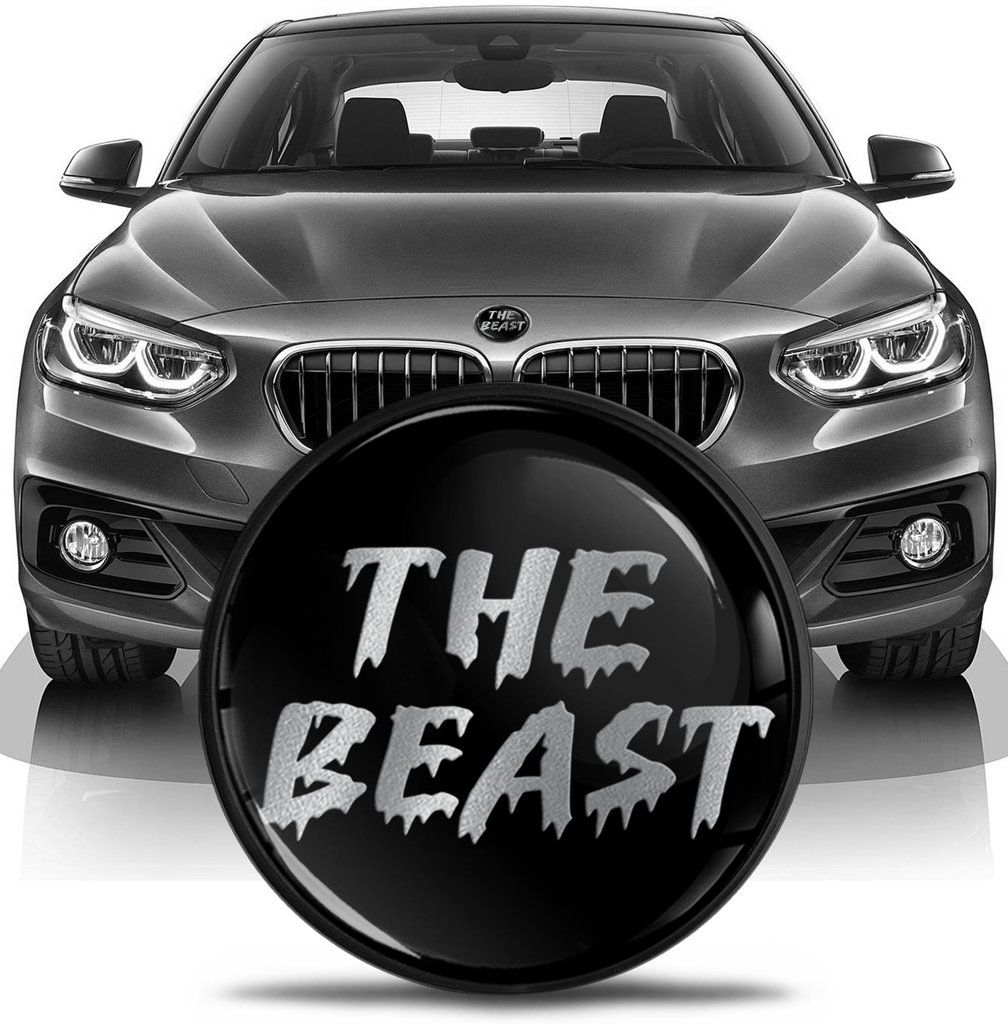 Amazon.com: SkinoEu Front Hood Trunk Tuning Badge 82mm Compatible with ...