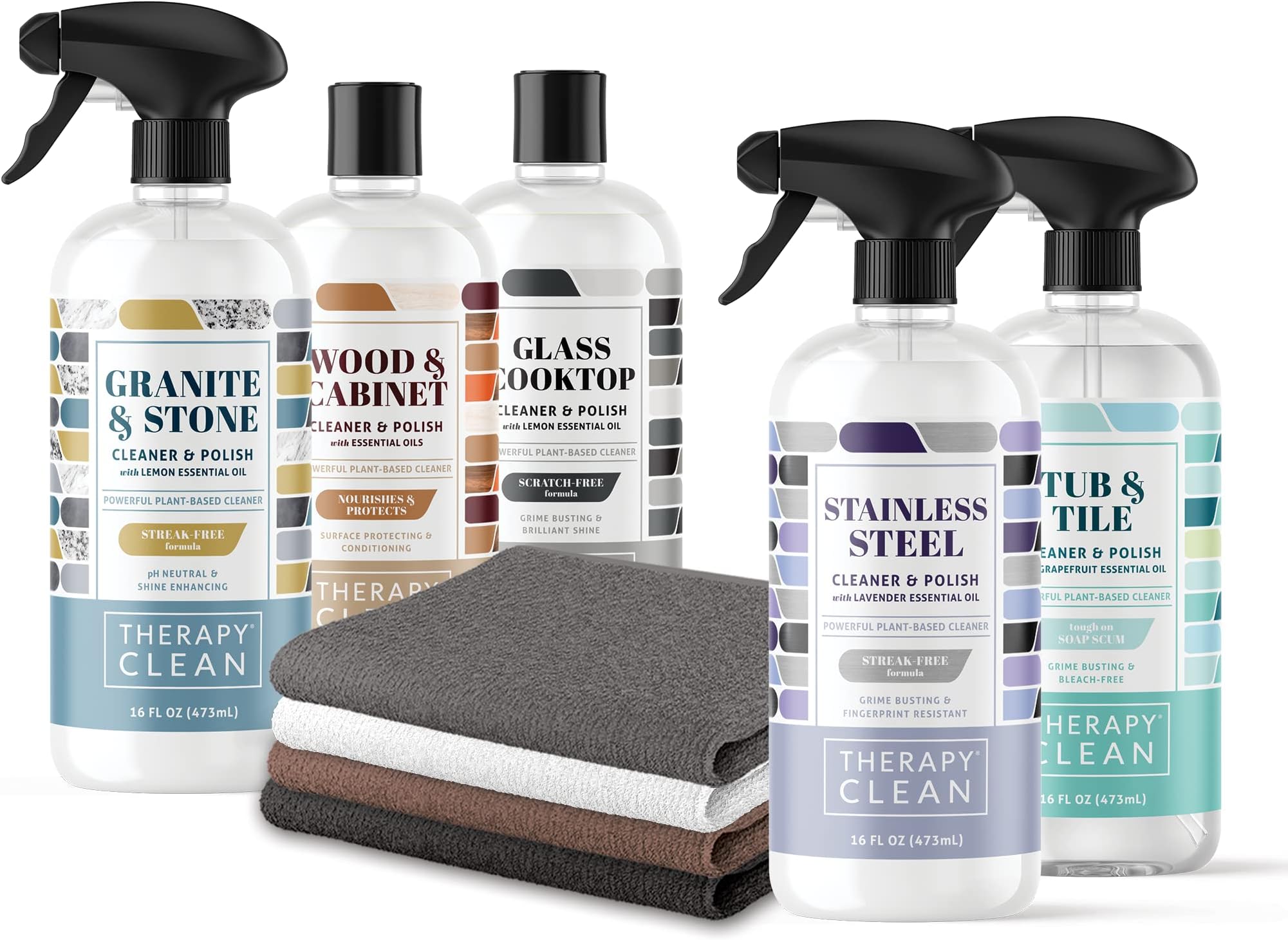Amazon.com: Therapy Wood, Cooktop and Granite Cleaner Bundle : Health ...