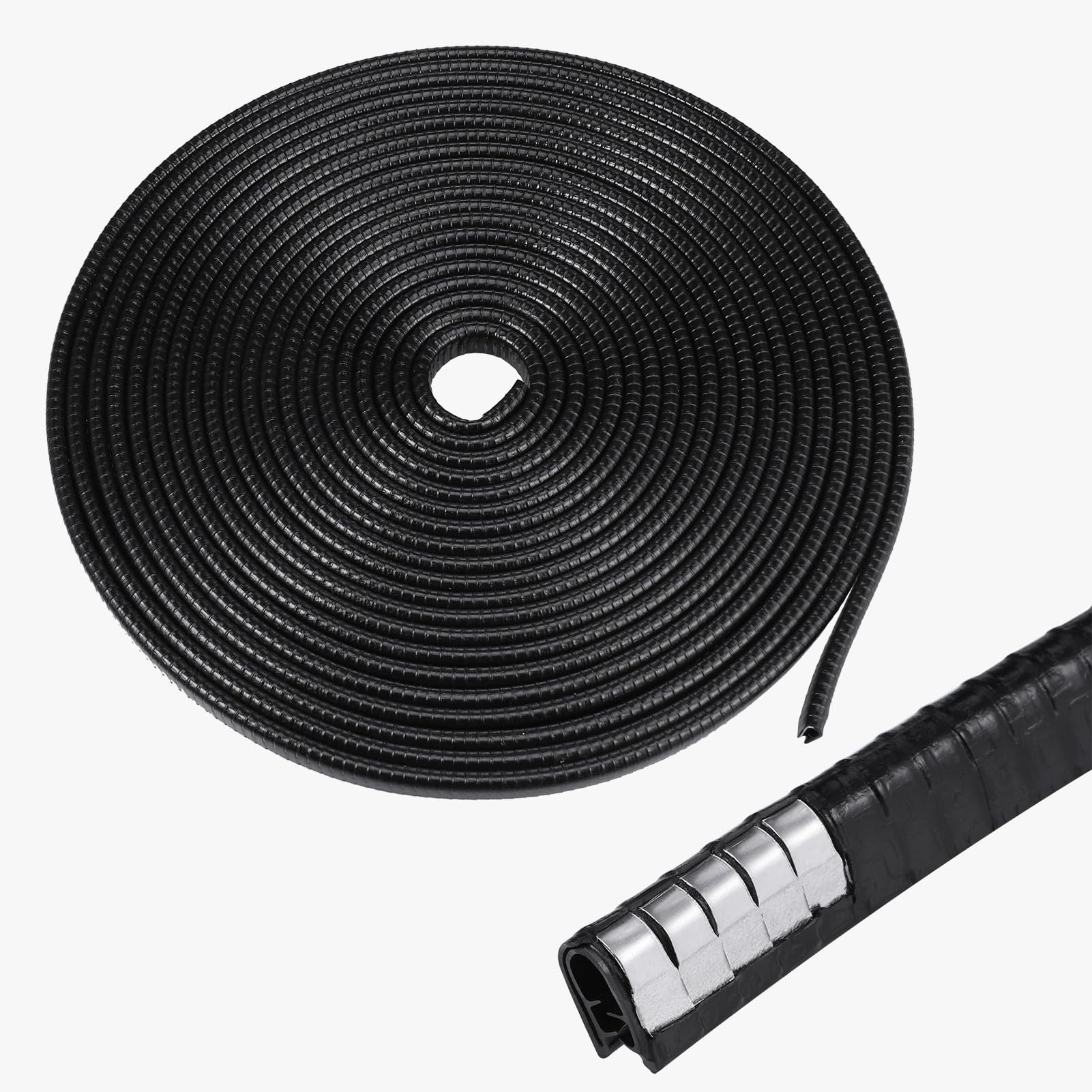 WAIZHIUA 10M/32FT Car Door Edge Protector Black Rubber Seal U Shape Car ...