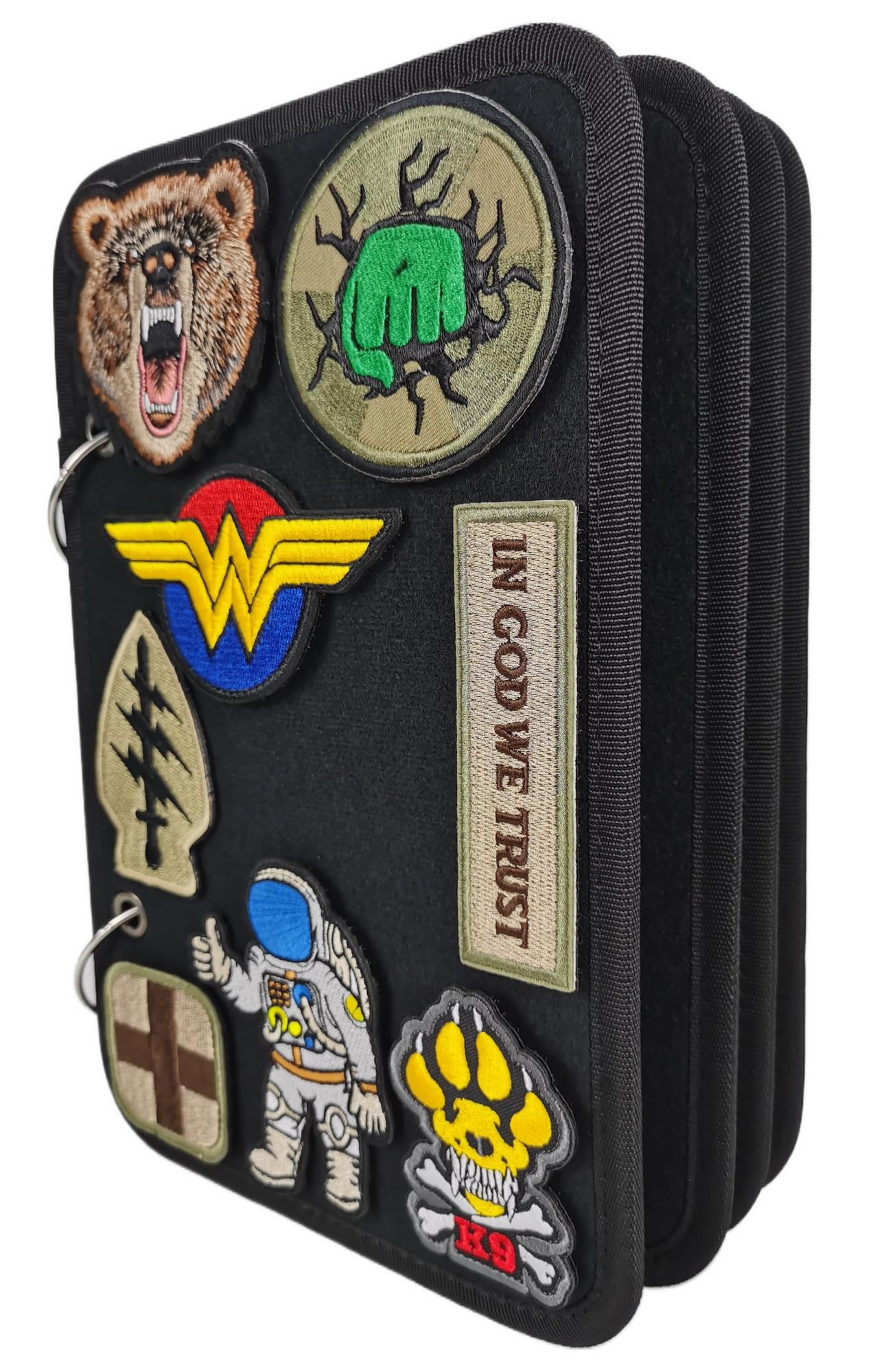Amazon.com: GOTAC Patch Display Book with Removable Metal Ring Binders ...