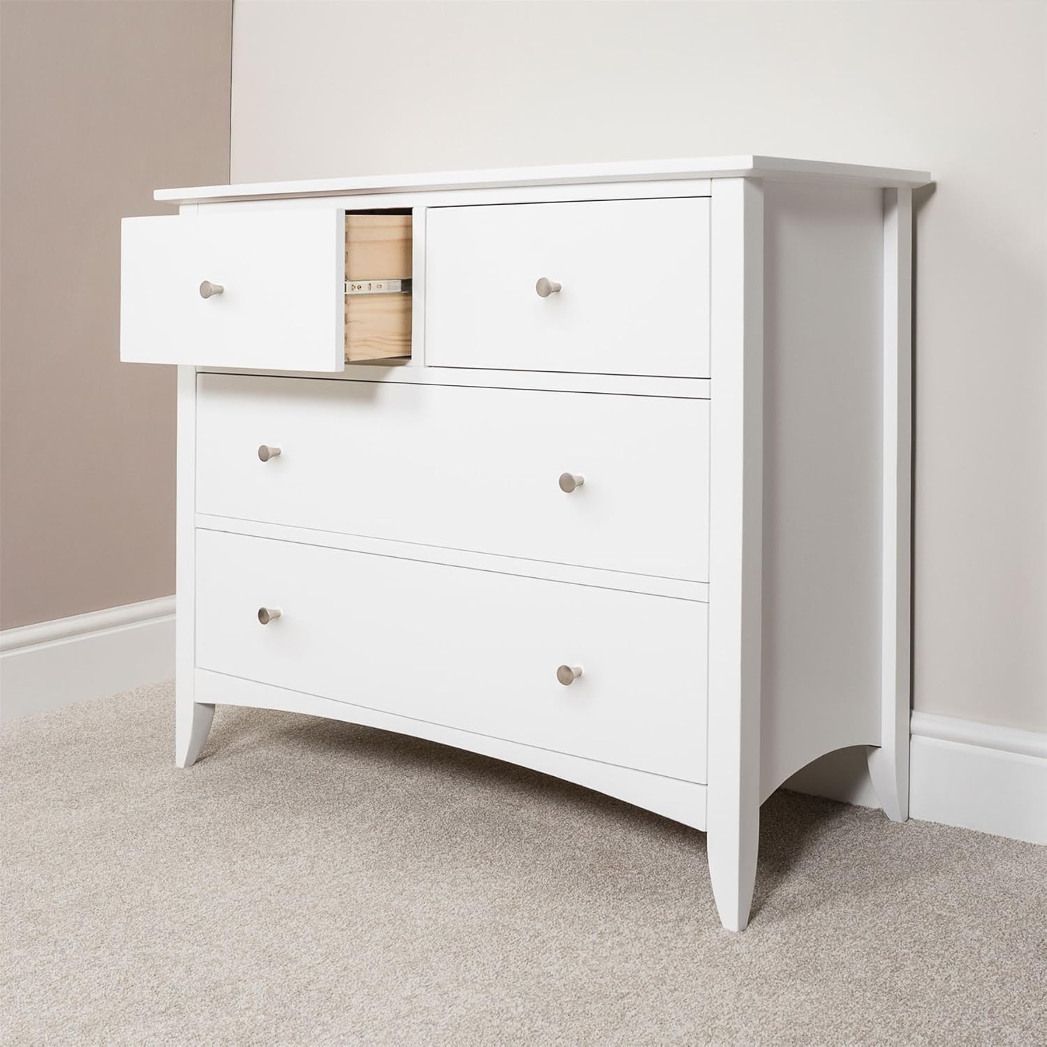 Edward Hopper chest of drawers. Large white chest of drawers with deep ...