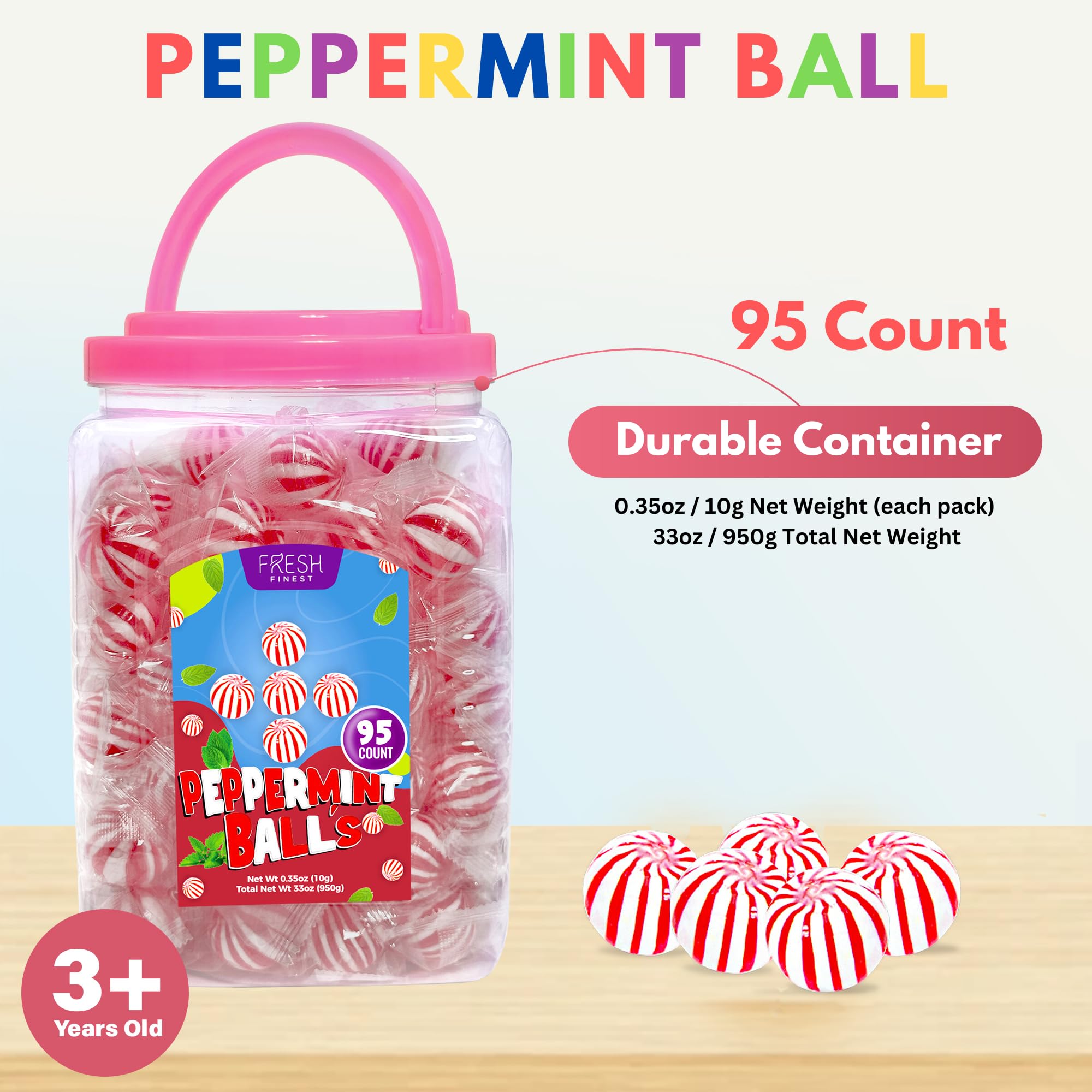Snapklik.com : Fresh Finest Mint Balls Hard Candy - Classic Peppermint ...