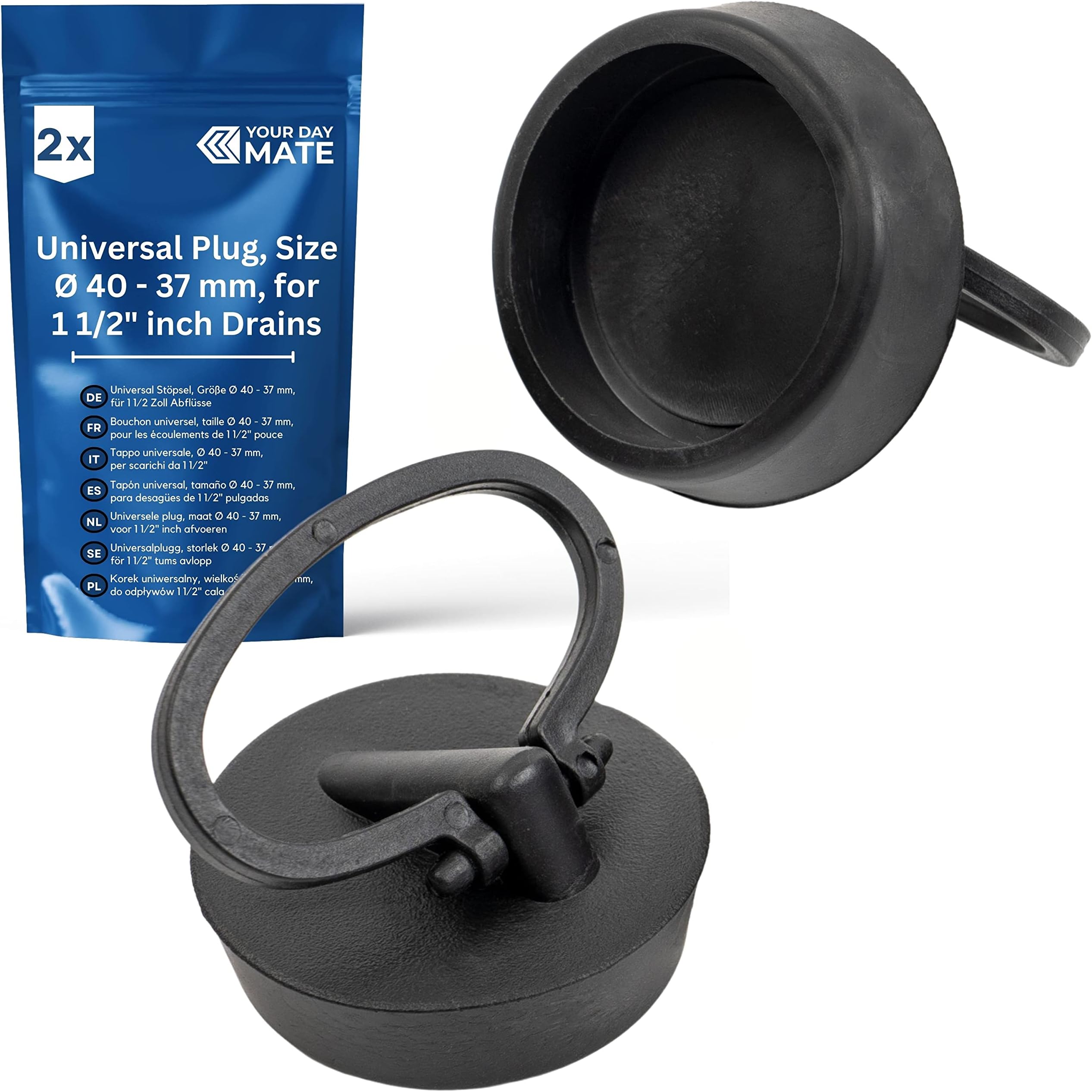 Amazon.de: Universal Stöpsel Set, 4 Pack mit Allen Größen, in Schwarz ...