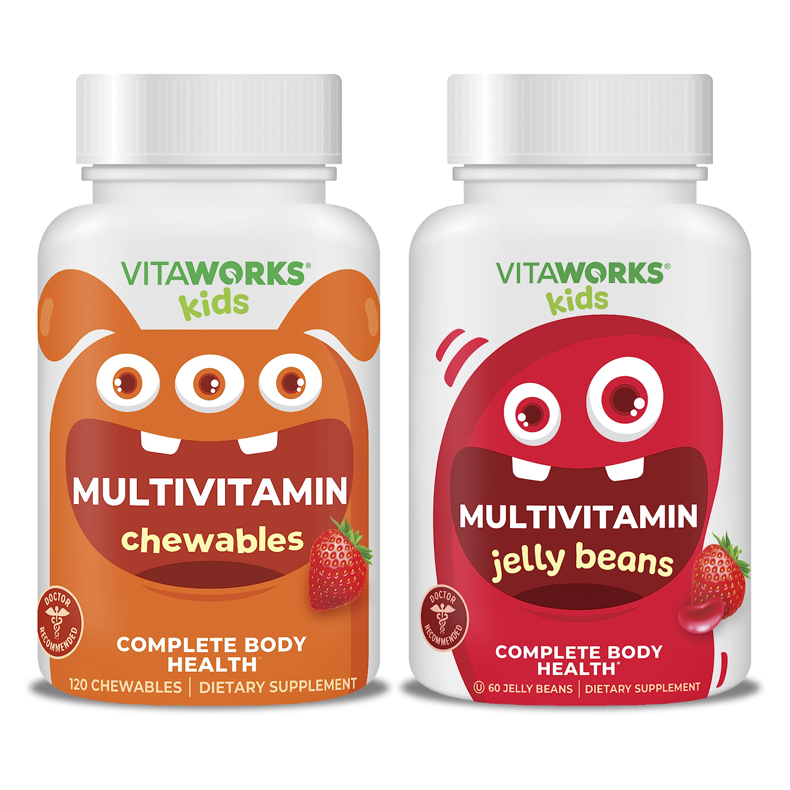 Amazon.com: VitaWorks Kids Multivitamin Chewables + Multivitamin Jelly ...