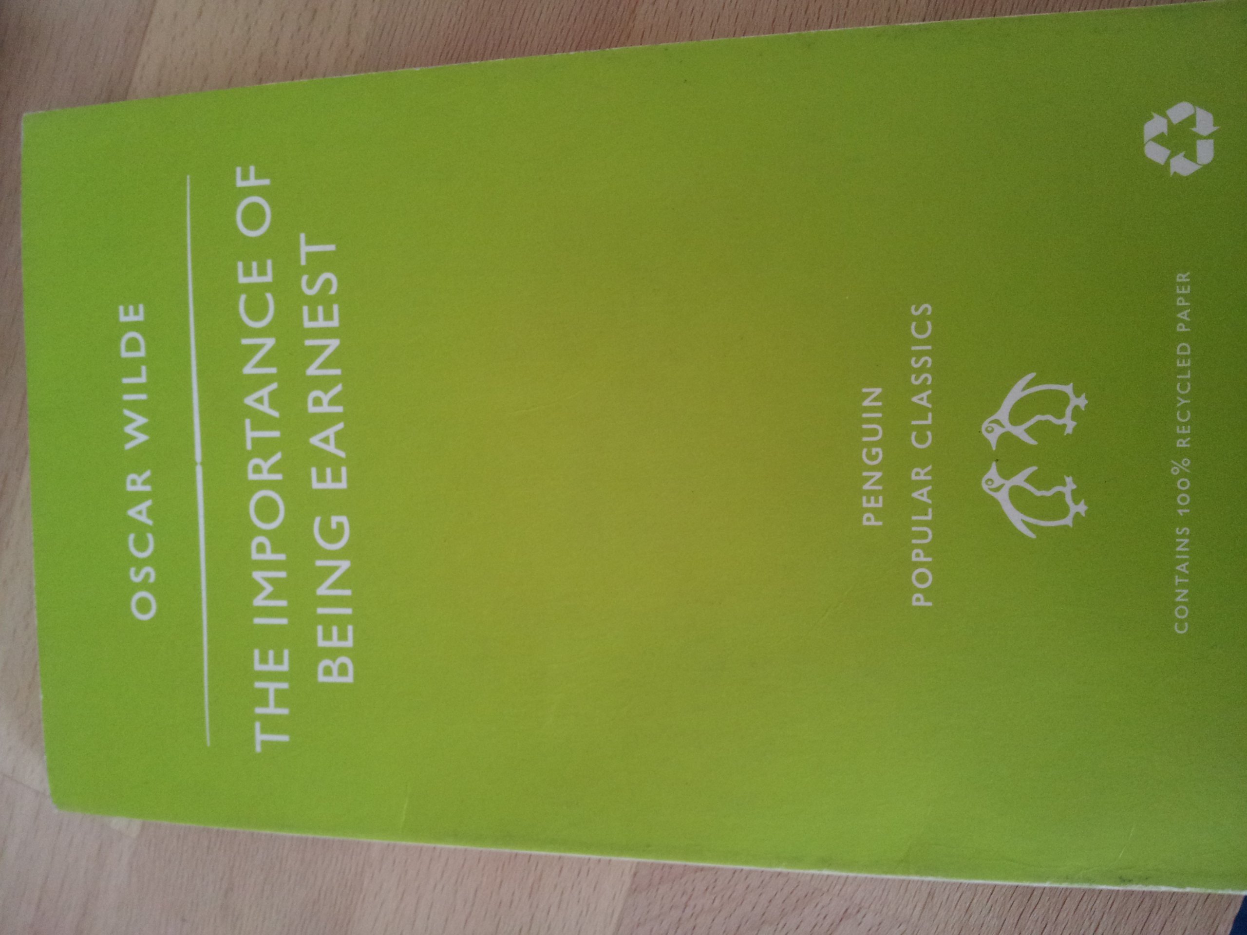 The Importance of Being Earnest: Wilde, Oscar: 9781479148356: Amazon ...