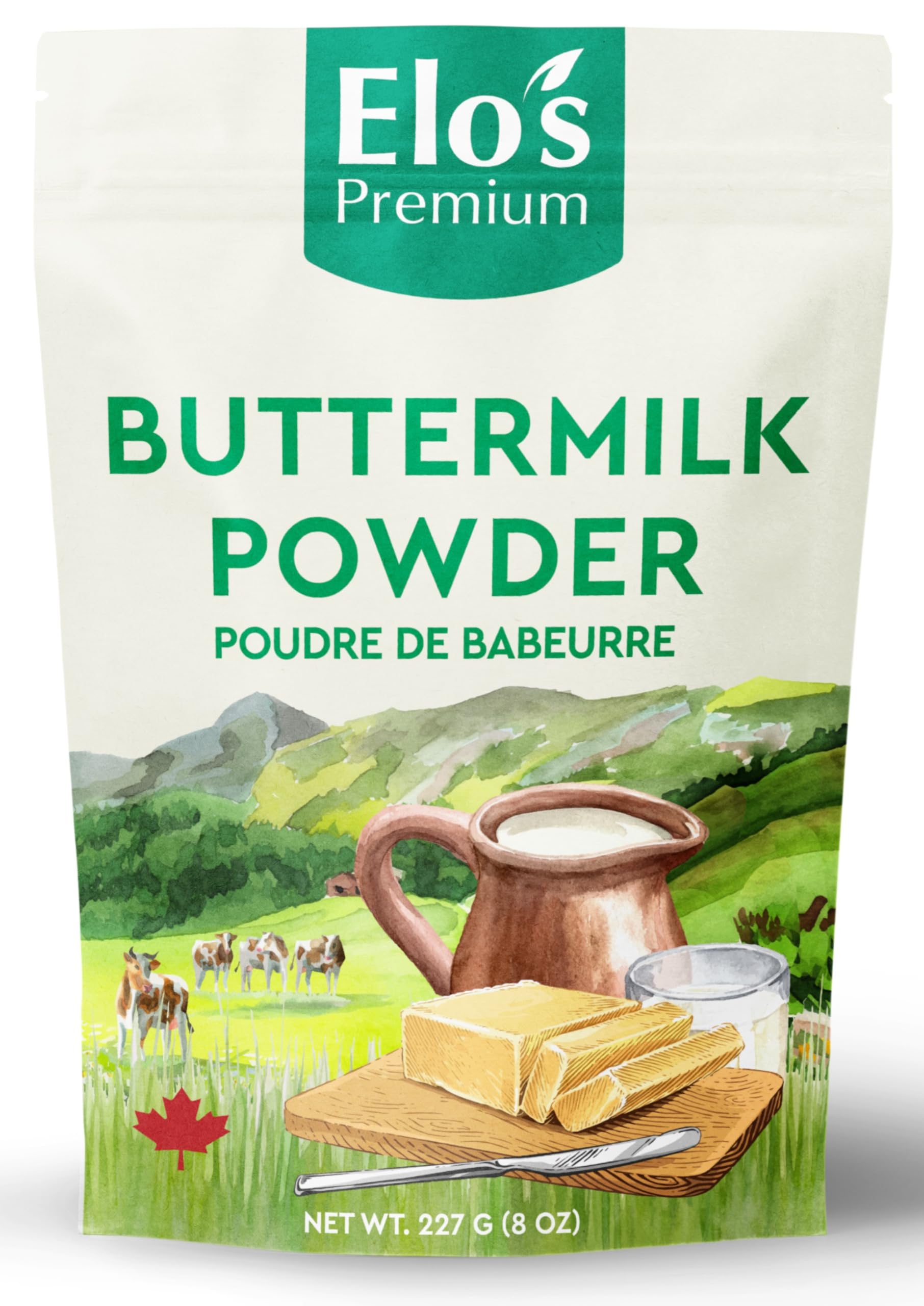 Buttermilk Powder 8oz | PRODUCT OF CANADA| Premium Quality Dehydrated ...