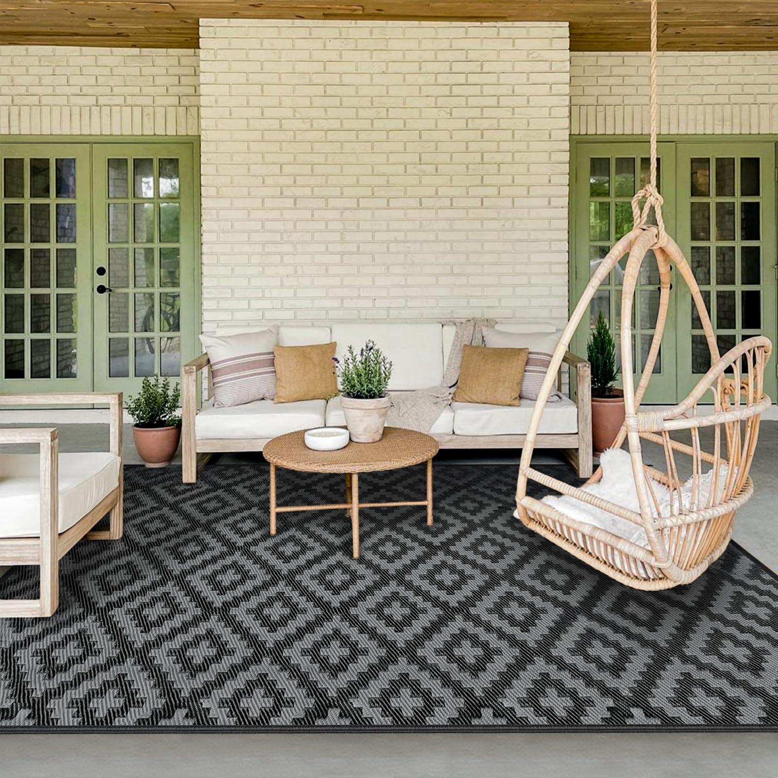 Snapklik.com : Outdoor Patio Plastic Straw Rug - Outdoor Rugs ...