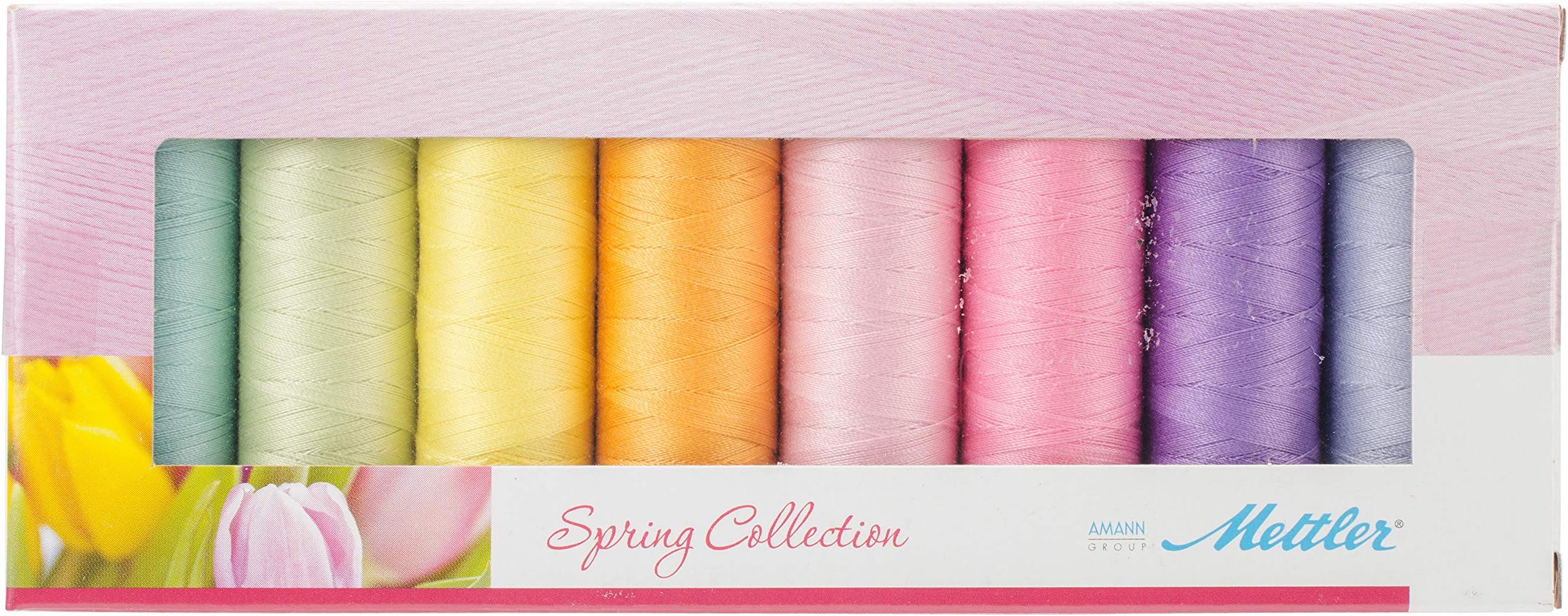 Amazon.com : Mettler Thread Silk Finish 100% Mercerized Cotton Sewing ...