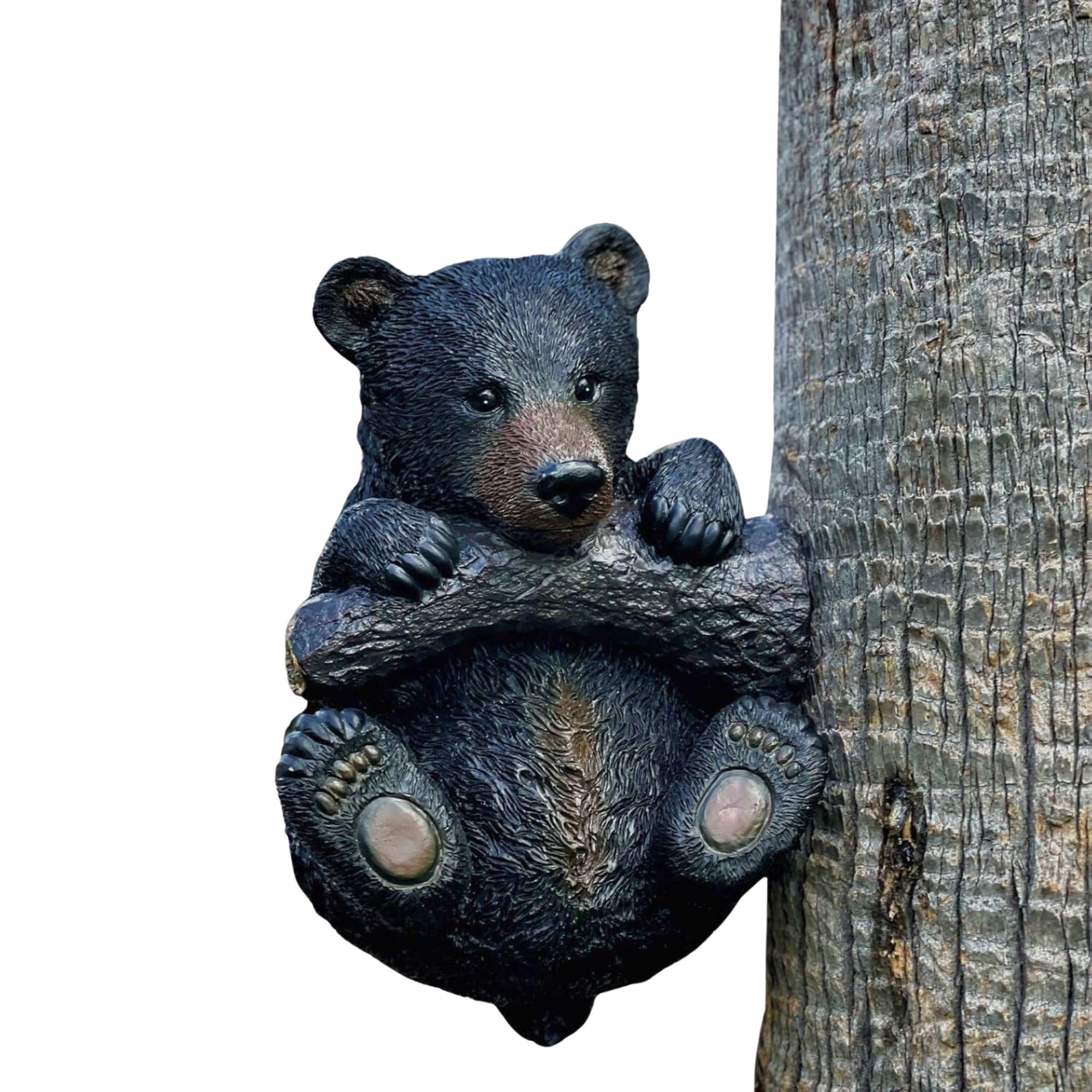 Forest Black Bear Decor Ebros 14.5" Tall Whimsical Funny Forest