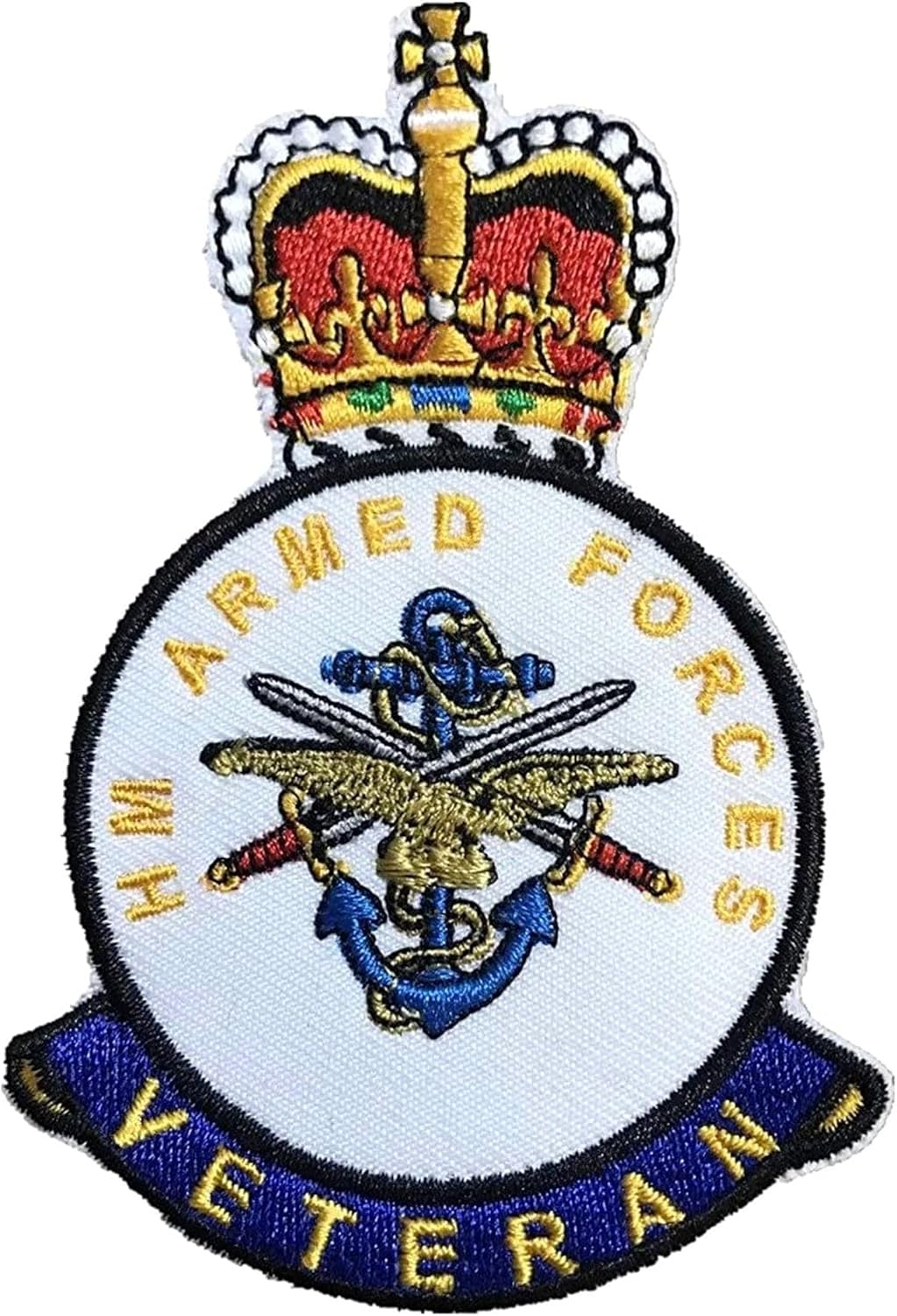 HM Armed Forces Veteran Patch (3 Inch) British Military Embroidered ...