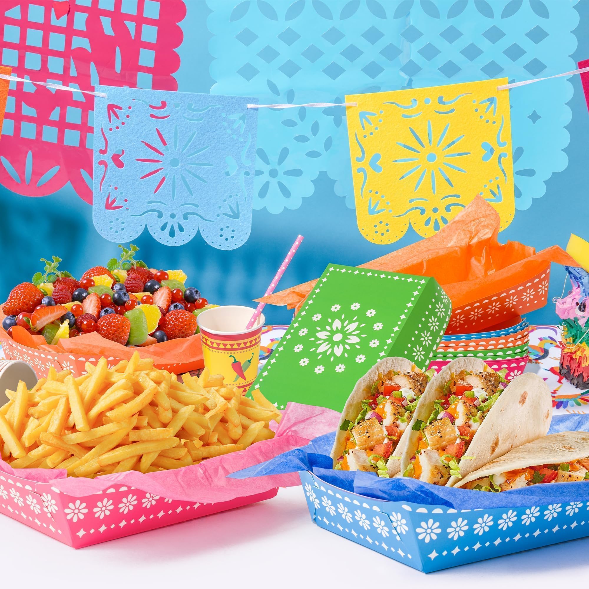 Snapklik.com : Mexican Taco Nights Food Trays - 120P Hispanic Heritage ...