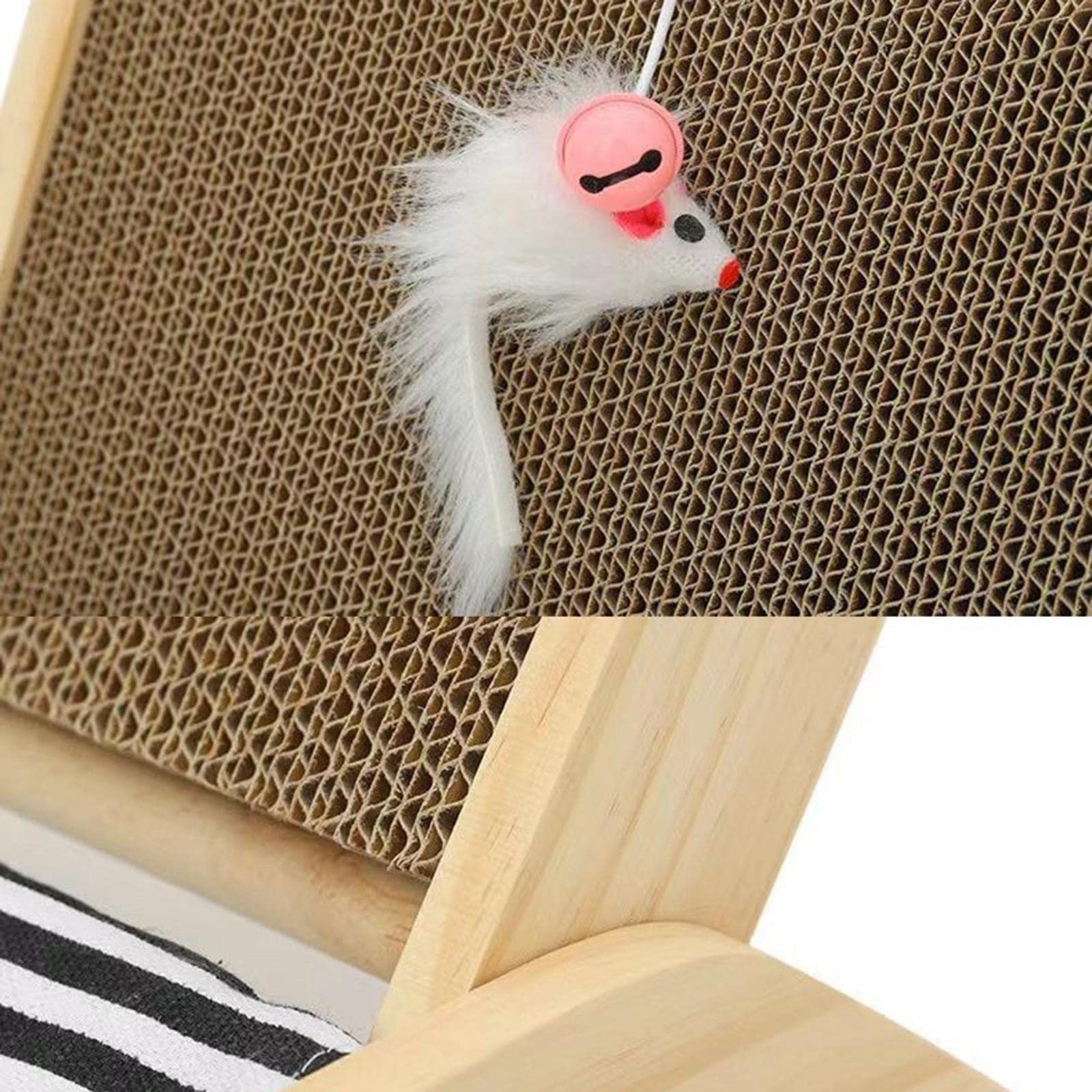 54x44x28 Cm Krabmeubel Cat Scratcher Lounge Bed Recliner Grind Claws ...