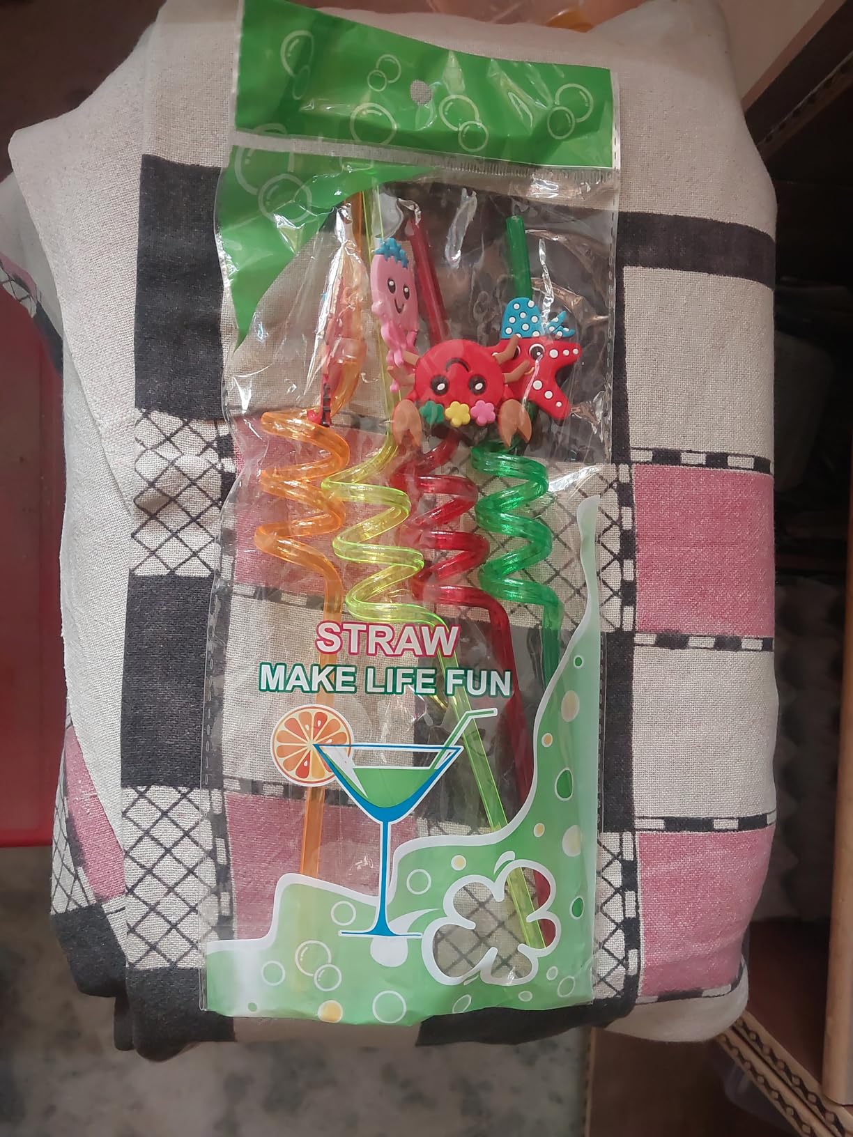 kinKart Curly Reusable Straws Smoothie Drinking Straws Kids/Birthday ...