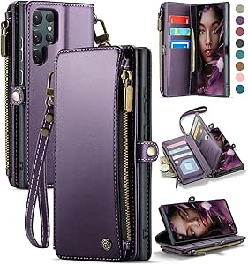Amazon.com: Defencase for Galaxy S25 Ultra Case Wallet with RFID Blocking Card Holder for Women ...