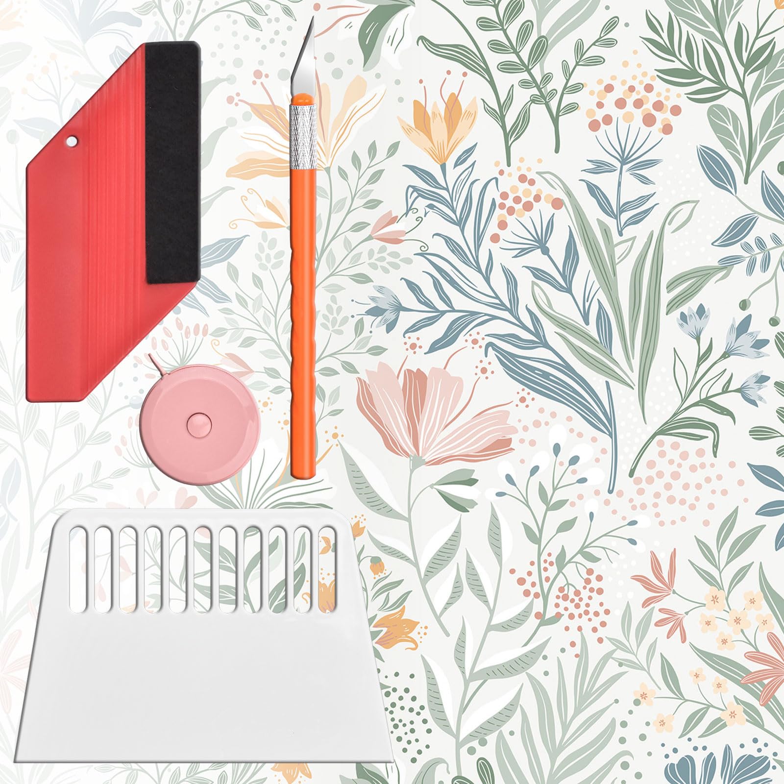 Amazon.com: Fititem Wallpaper Tools Wallpaper Kit Smoothing Tool with ...