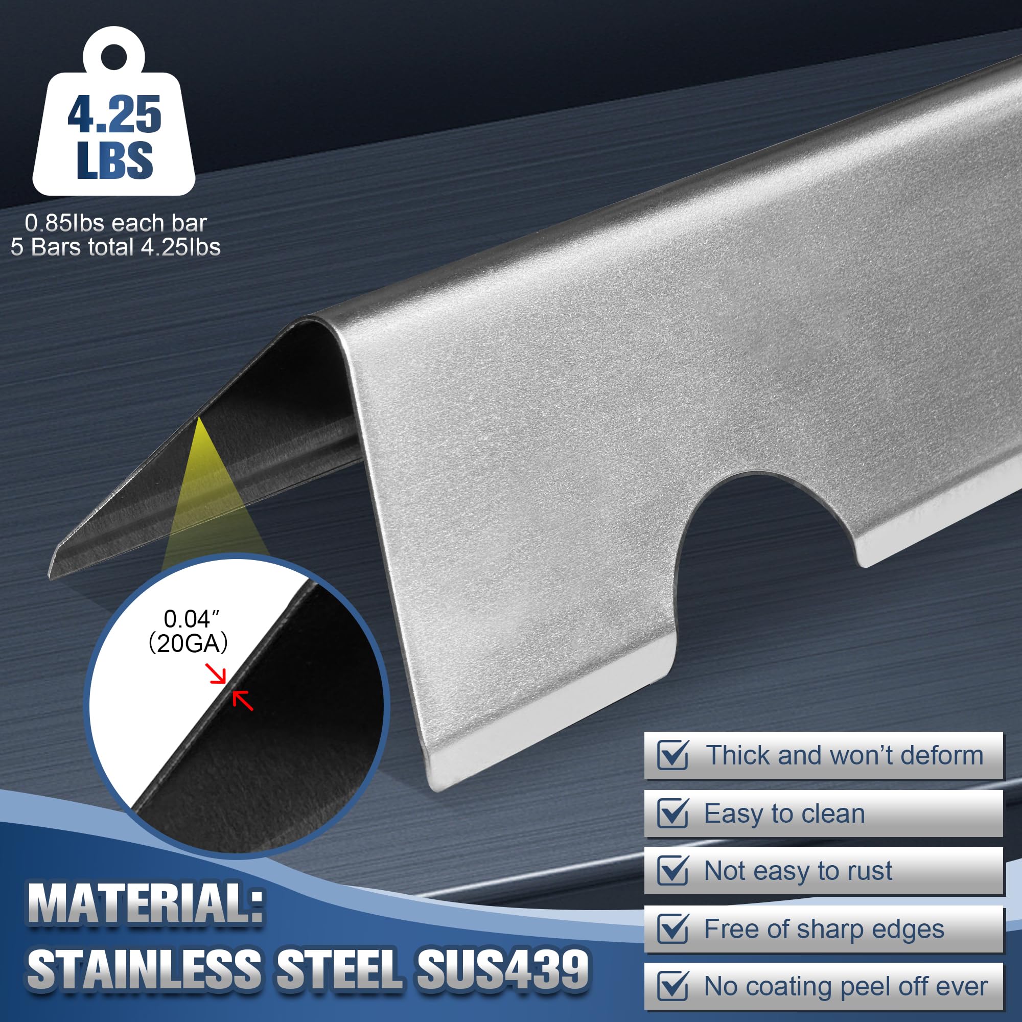 Snapklik.com : Protalwell 66795 & 66032 Flavorizer Bars For Weber ...