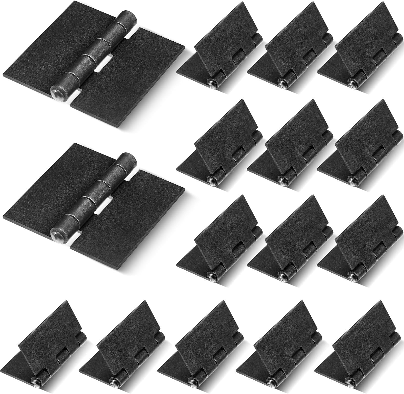 Therwen 16 Pcs Heavy Duty 3" Weldable Hinges 12 Ga Long Lasting Steel ...