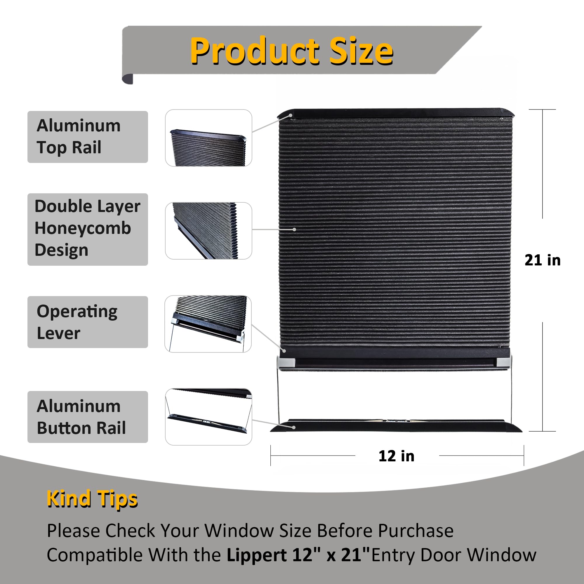 Blinds For Doors Rv Window Cover KYOSTAR RV Door Window Blinds Shades ...