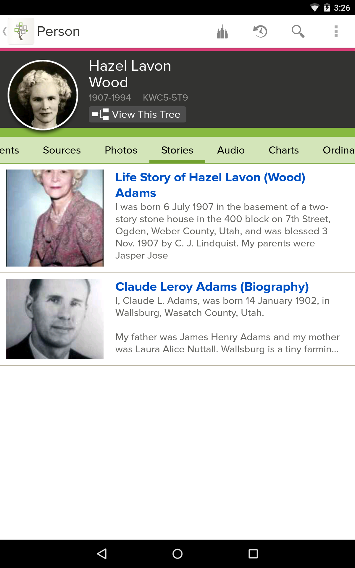 FamilySearch Tree - App on Amazon Appstore