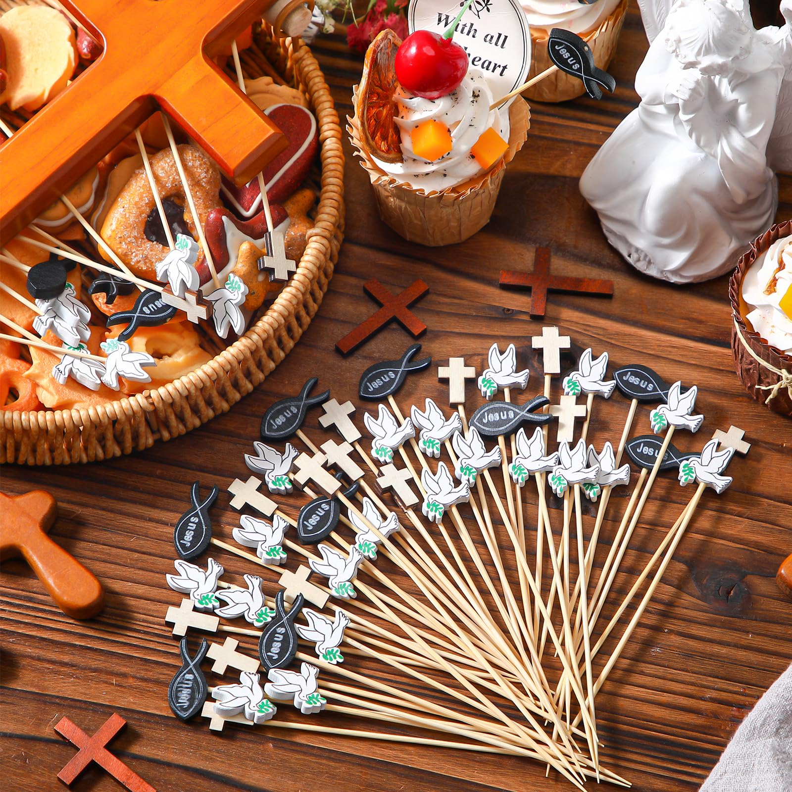 Snapklik.com : 100 Pcs First Holy Communion Cocktail Picks 4.7 Inch ...